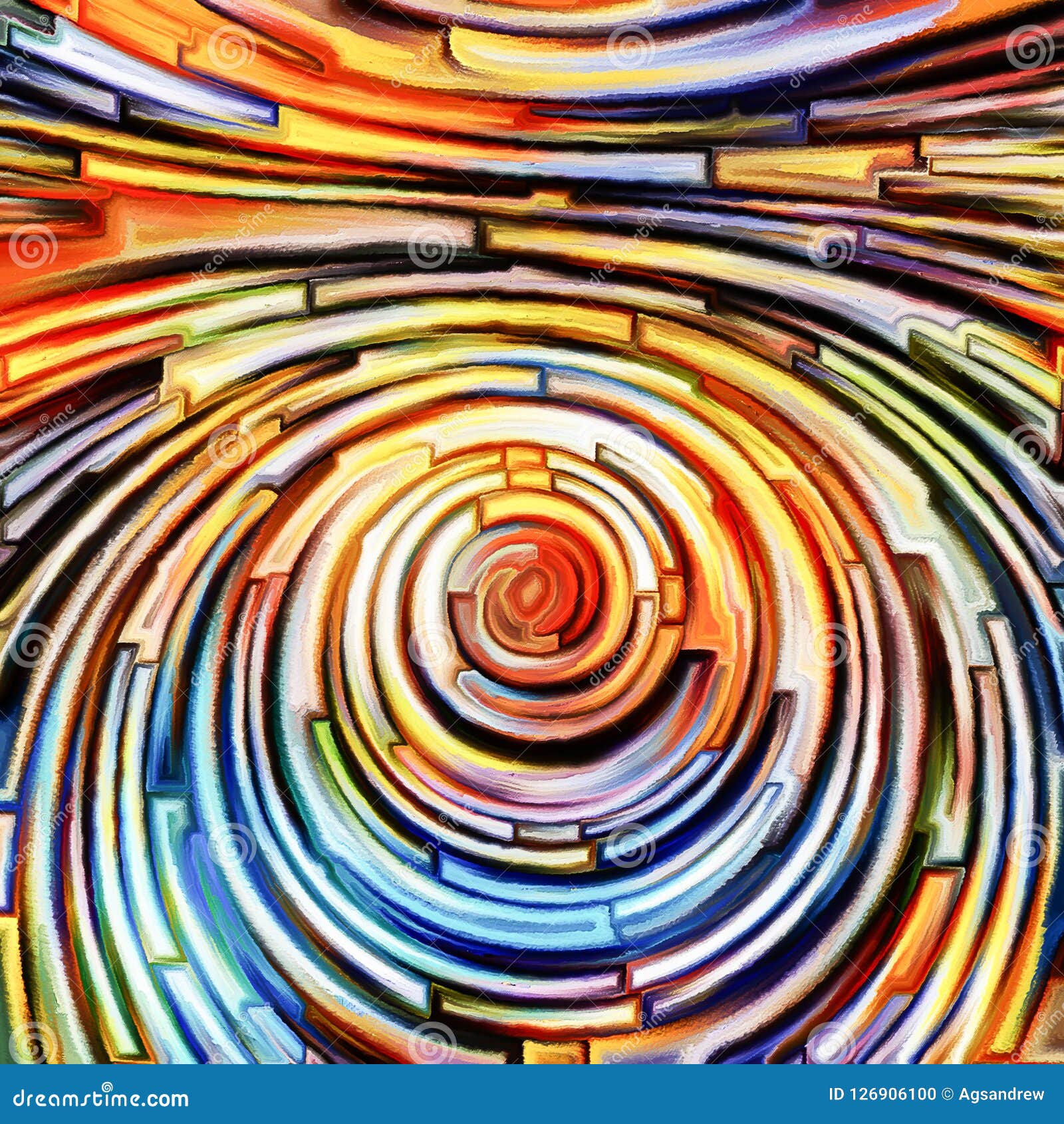 Vision of Pattern stock illustration. Illustration of watercolor ...