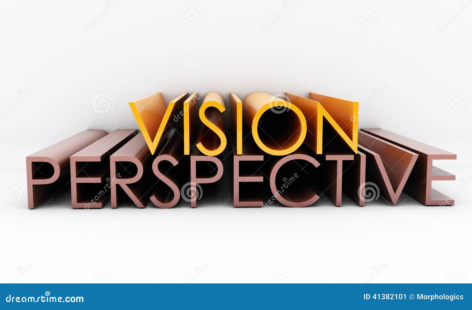 Vision perspective stock illustration. Illustration of words - 41382101