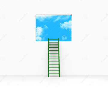 Vision Planning Represents Ladders Step and Ladder Stock Illustration ...