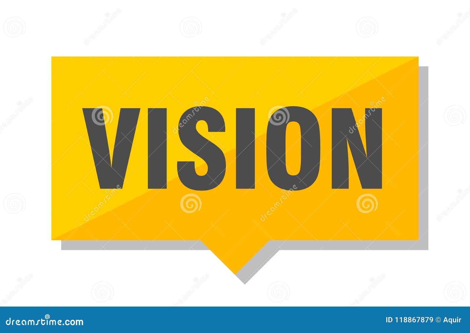 Vision price tag stock vector. Illustration of speak - 118867879