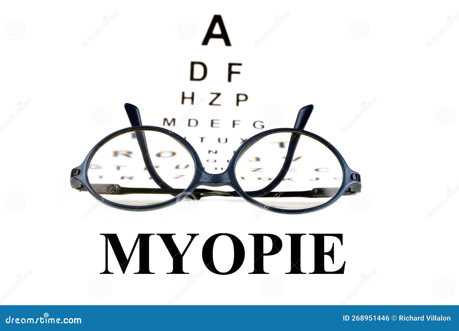 Vision problem concept stock illustration. Illustration of myopic ...