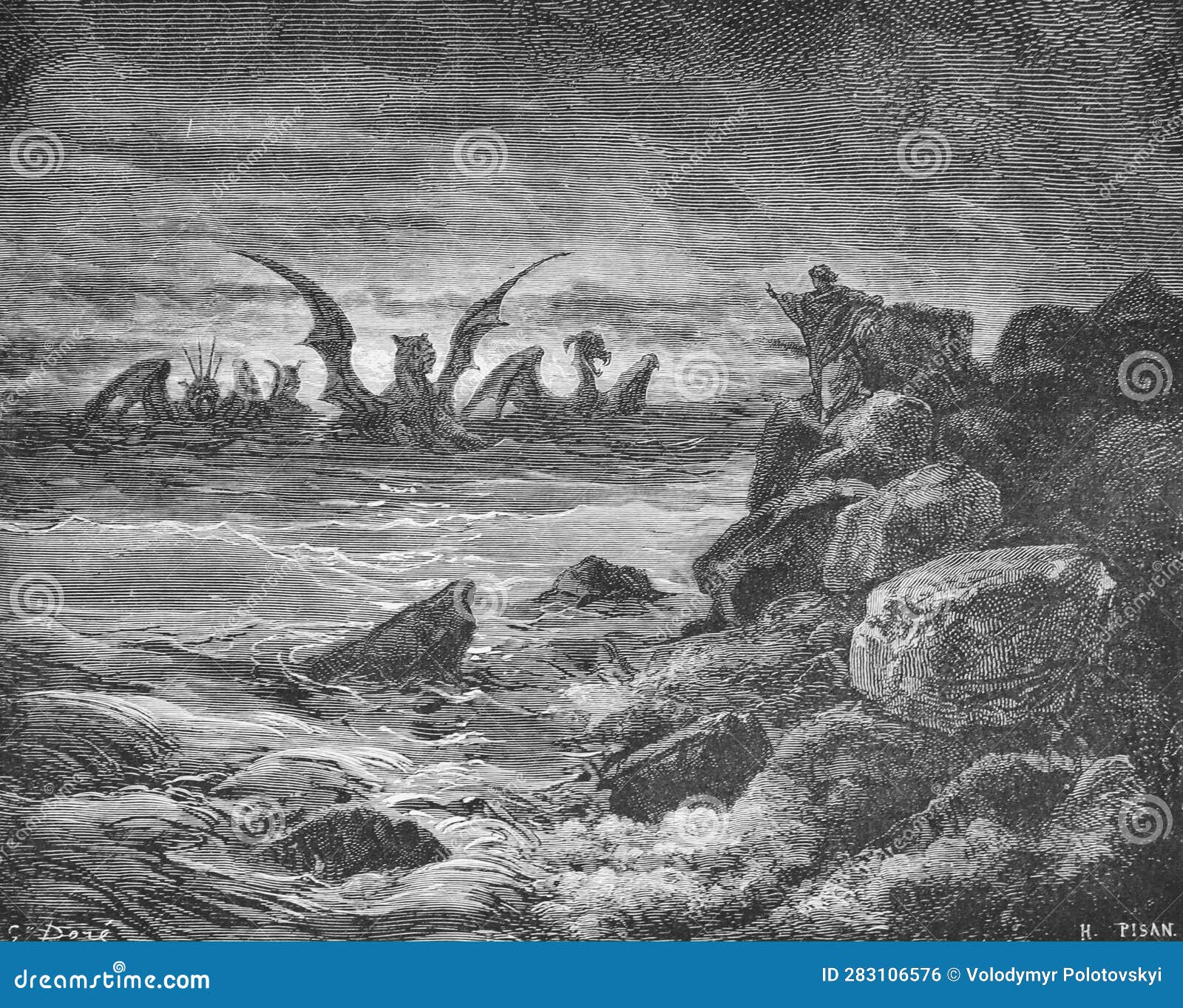 Vision of the Prophet Daniel in the Old Book the Bible in Pictures, by ...