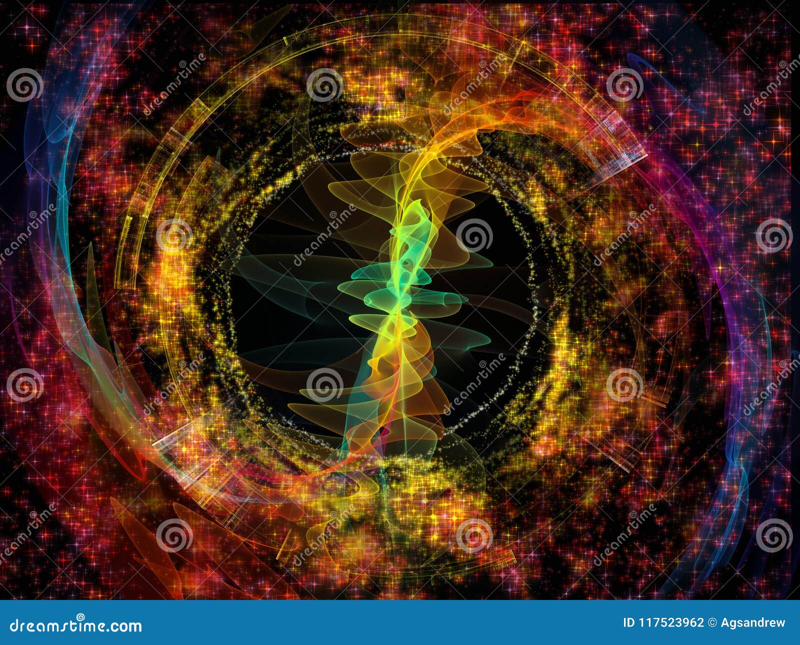 Vision of Radial Oscillation Stock Illustration - Illustration of ...