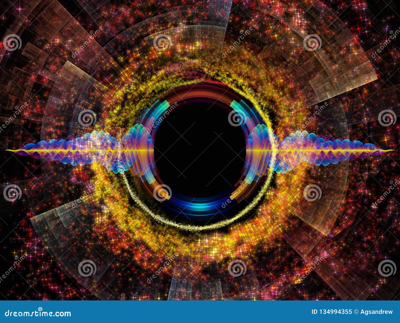 Vision of Radial Oscillation Stock Illustration - Illustration of ...