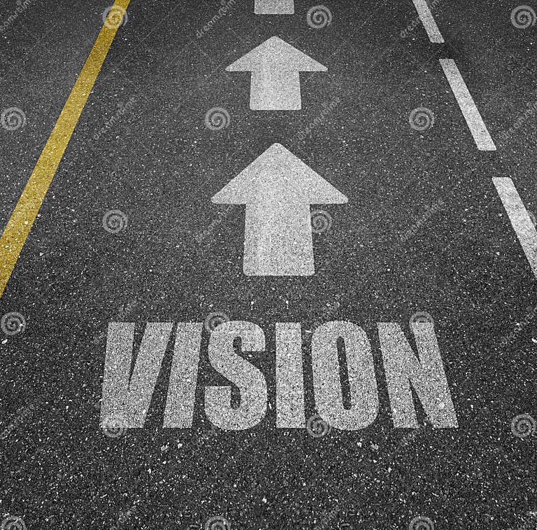 Vision road marking stock image. Image of sign, showing - 89813813