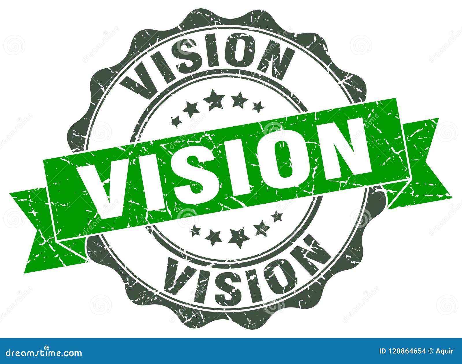 Vision seal. stamp stock vector. Illustration of label - 120864654