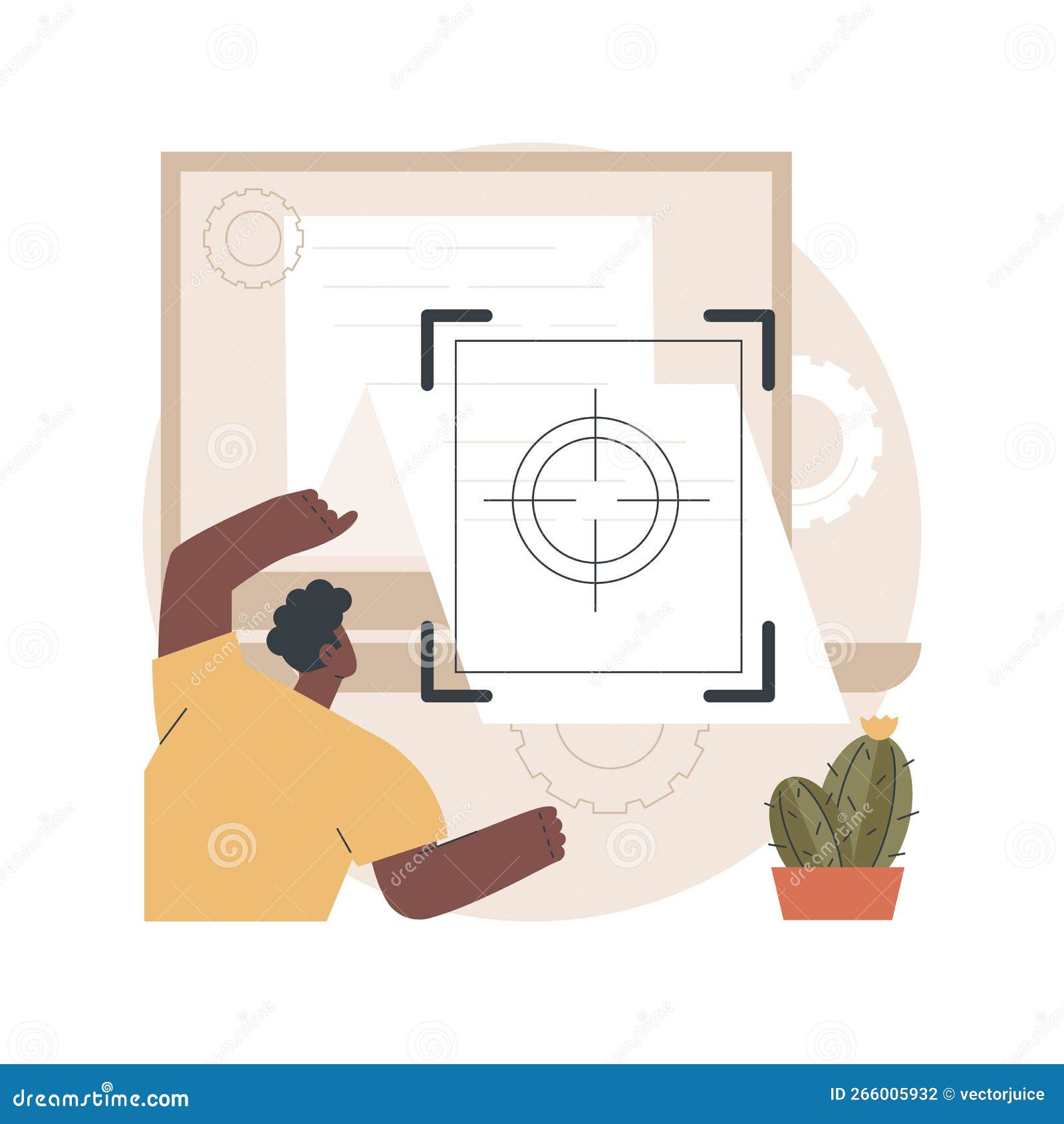 Vision and Scope Document Abstract Concept Vector Illustration Stock ...