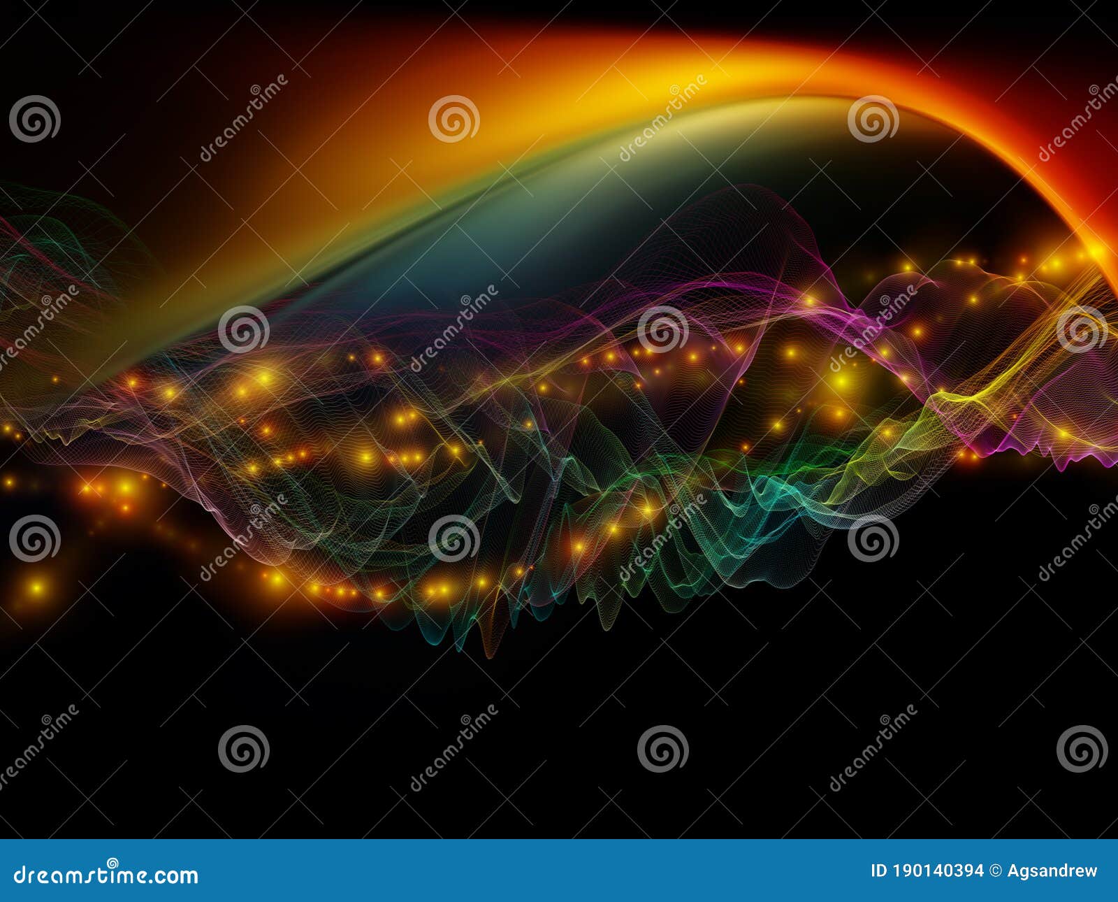 Vision of Space Frequencies Stock Illustration - Illustration of ...