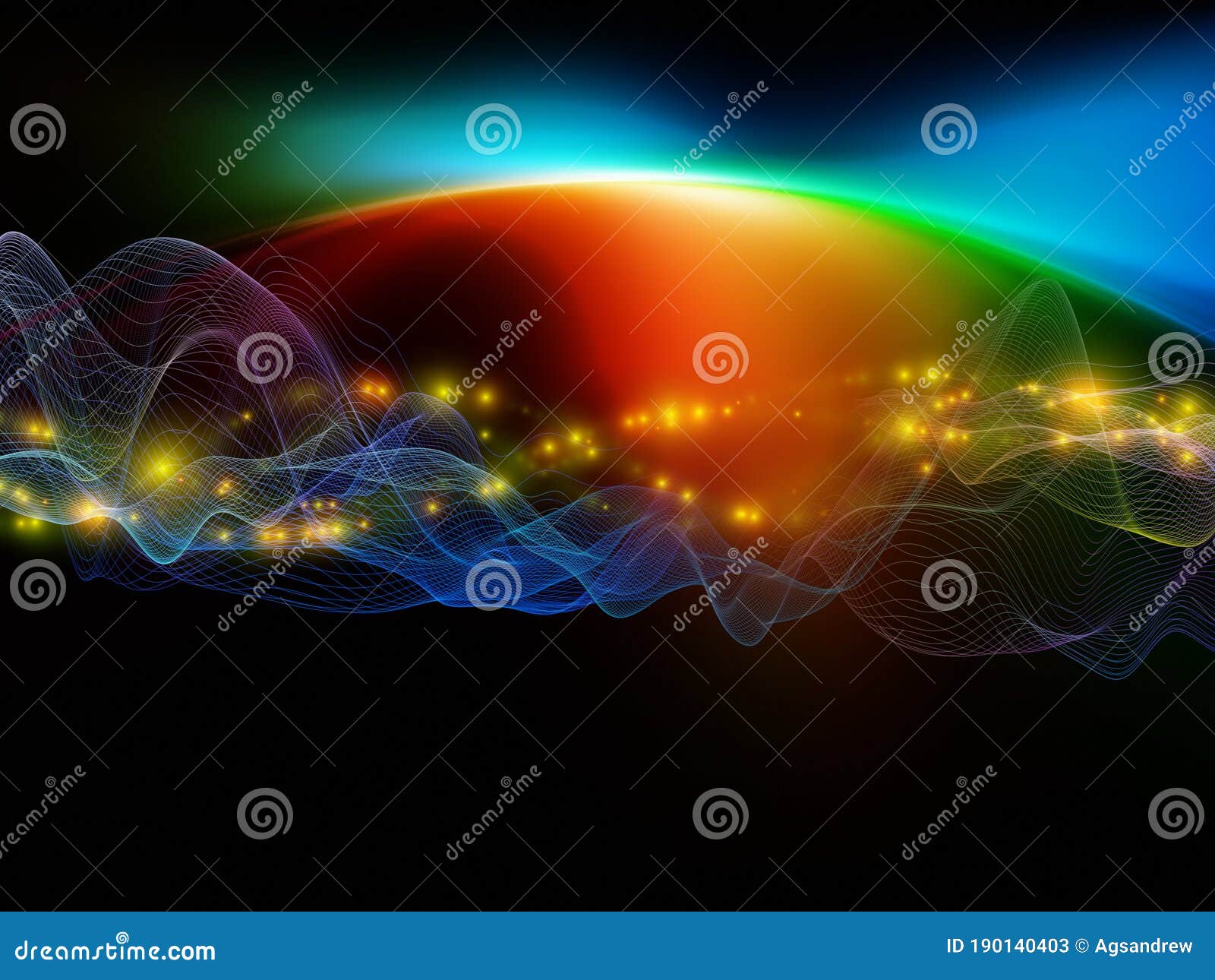 Vision of Space Frequencies Stock Illustration - Illustration of ...