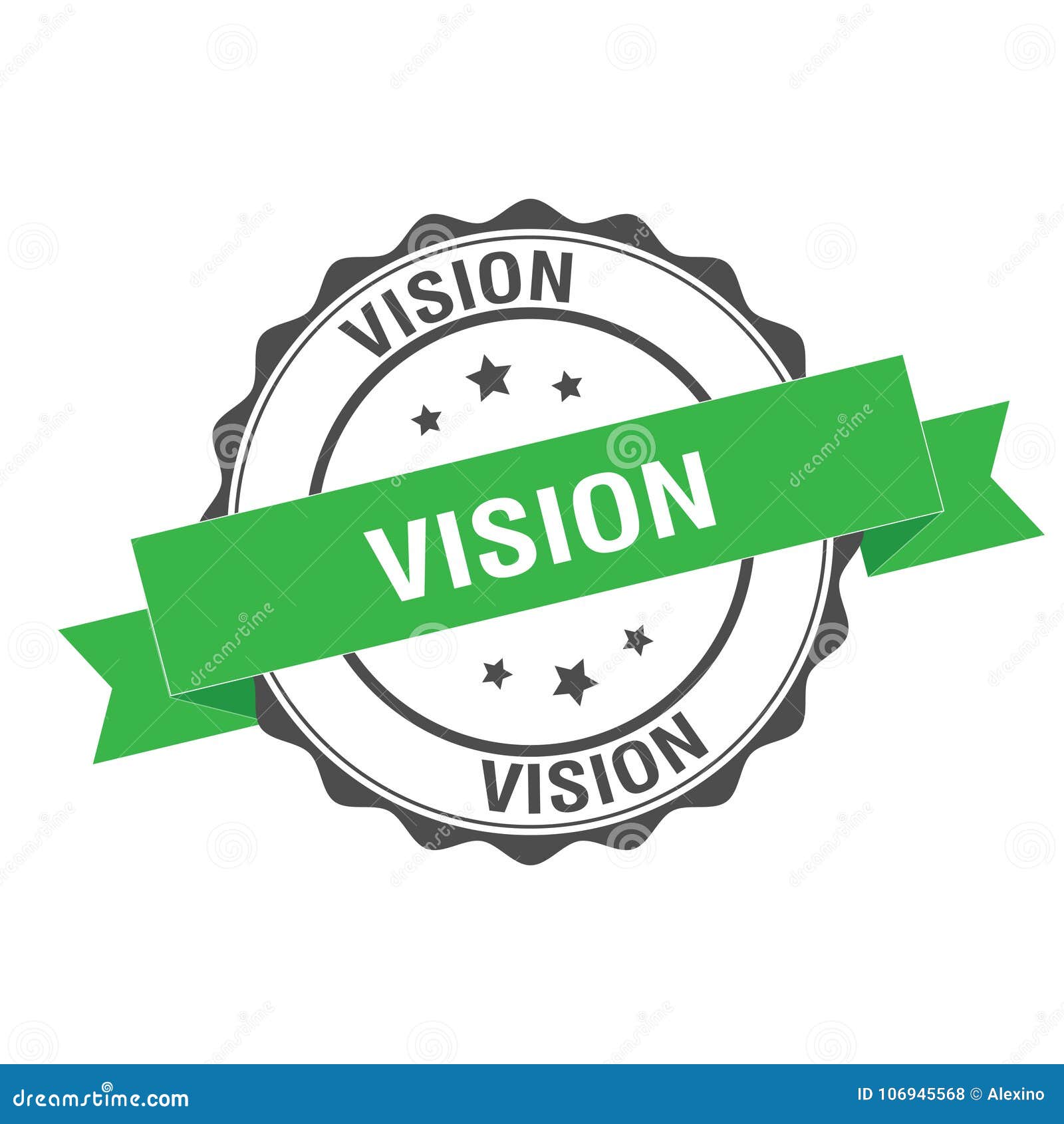 Vision stamp illustration stock vector. Illustration of design - 106945568