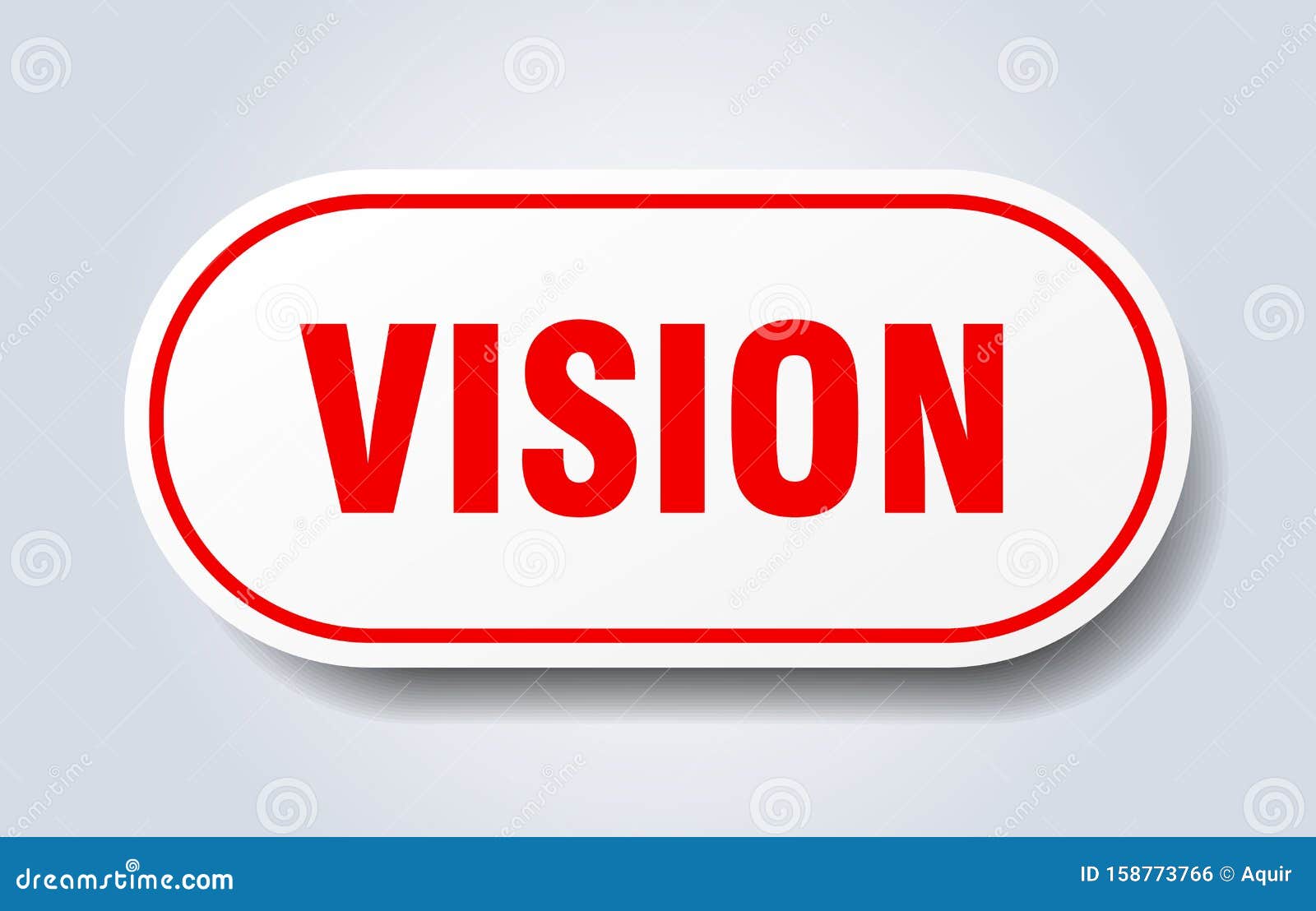 Vision sticker. stock vector. Illustration of isolated - 158773766