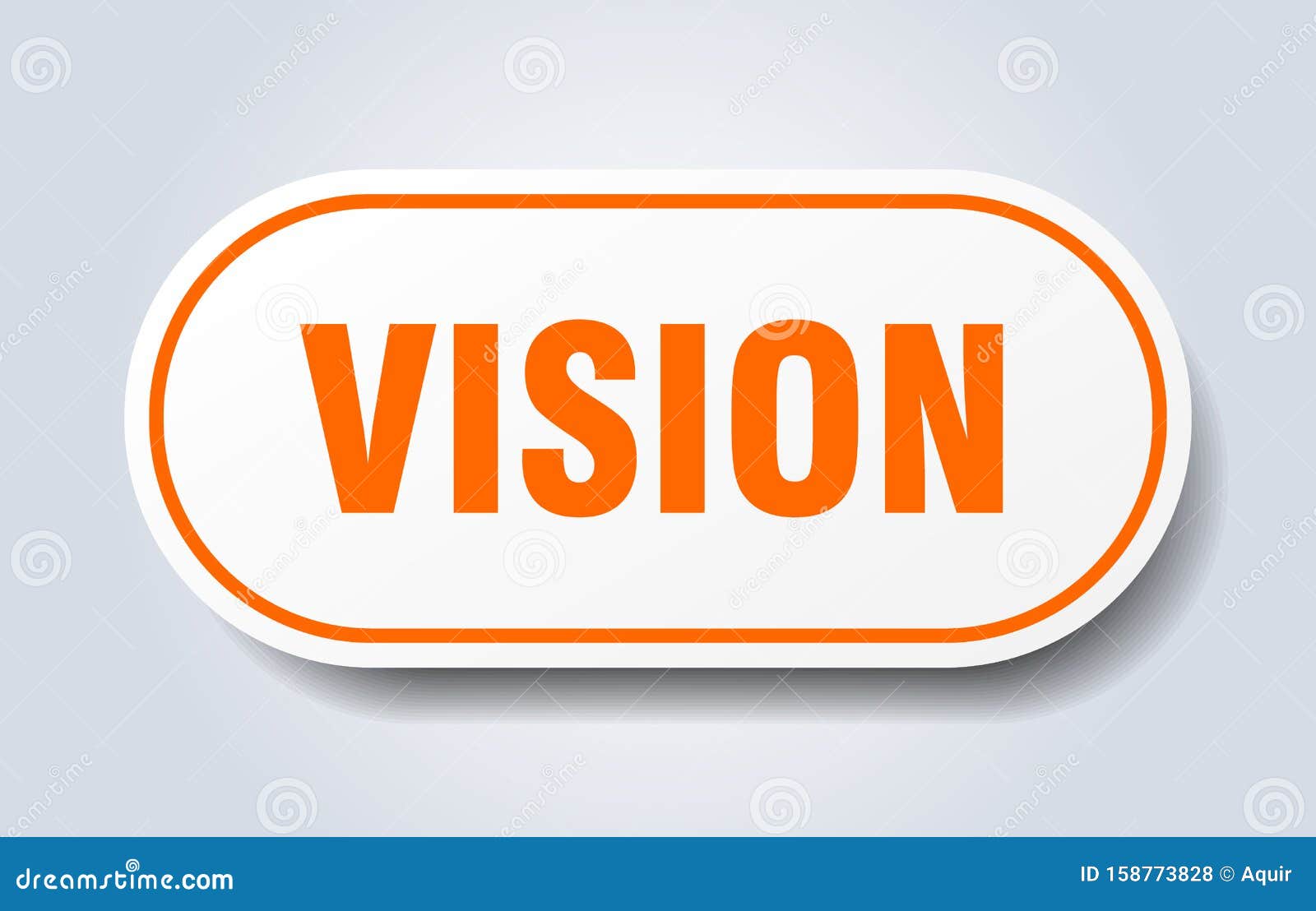 Vision sticker. stock vector. Illustration of peeler - 158773828