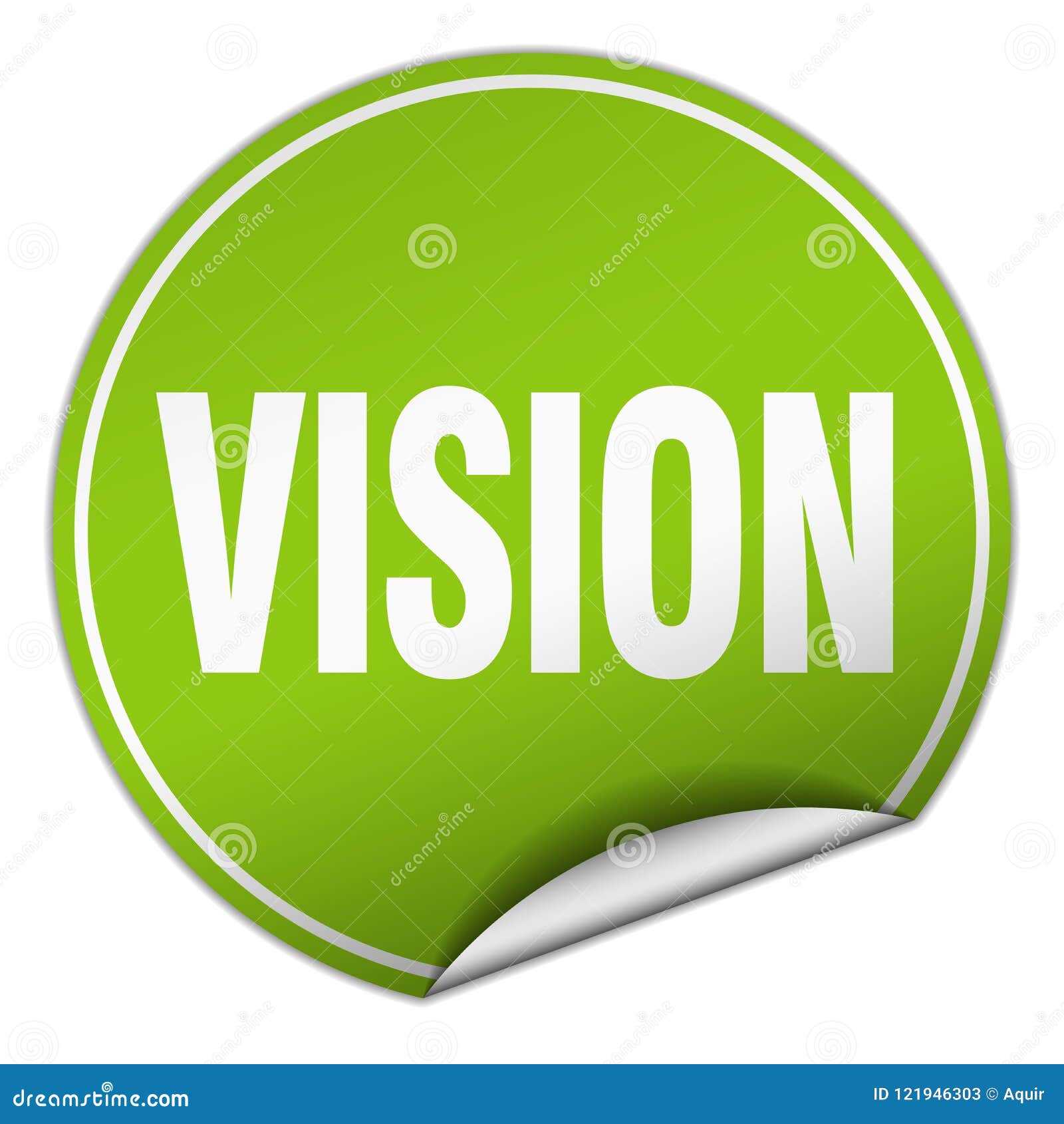 Vision sticker stock vector. Illustration of note, vector - 121946303