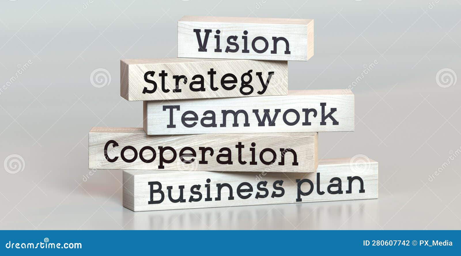 Vision, Strategy, Teamwork, Cooperation, Business Plan - Words on ...