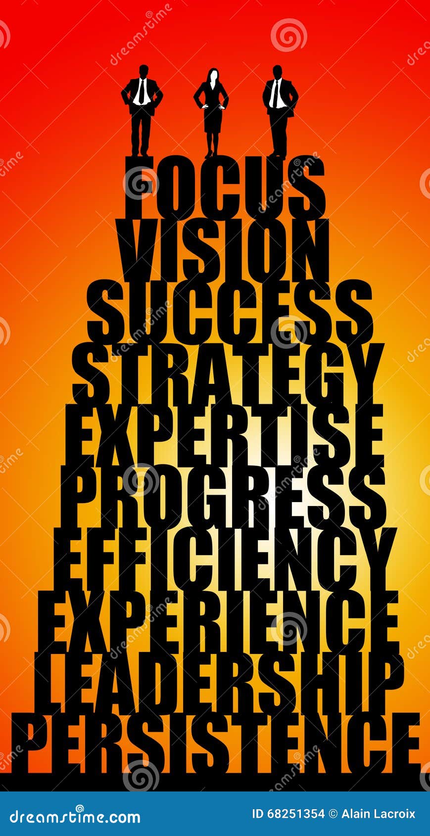 Vision and success stock illustration. Illustration of manager - 68251354