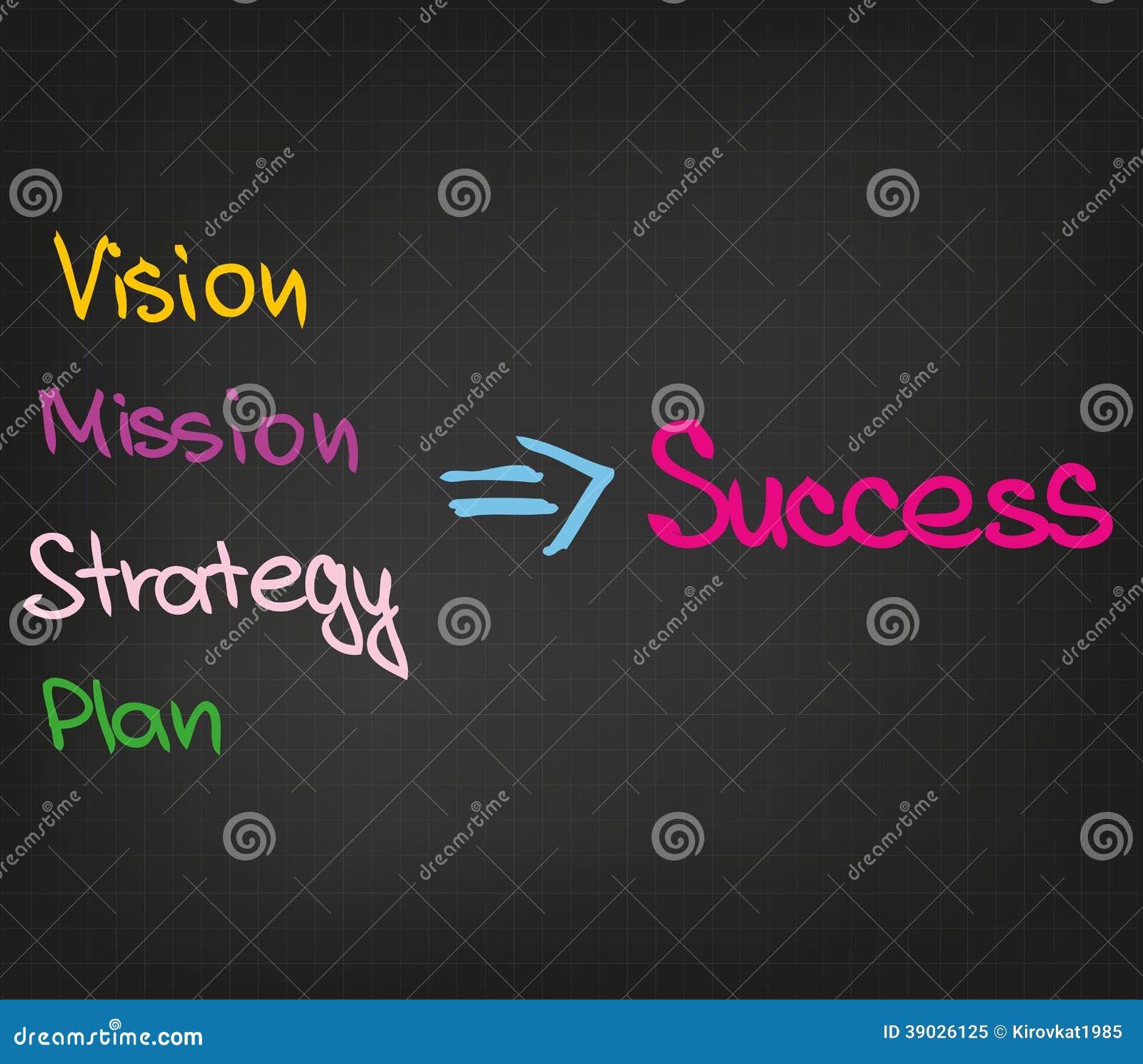 Vision-success stock vector. Illustration of goal, happy - 39026125