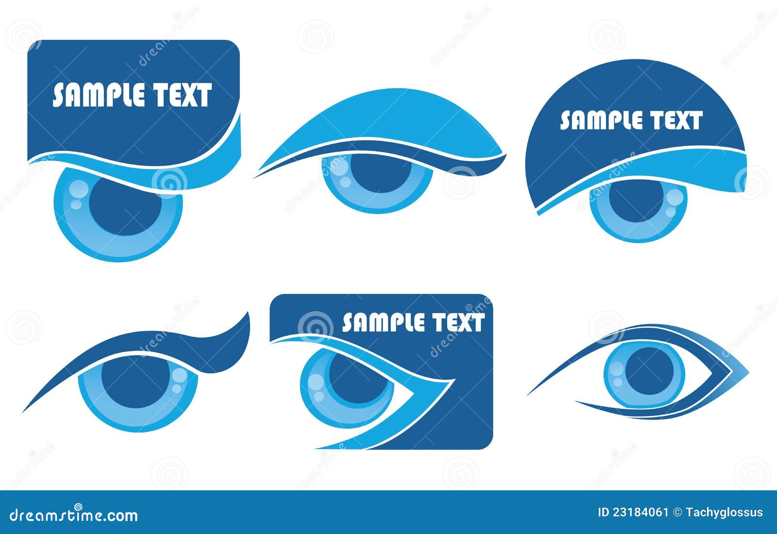 Vision symbols stock vector. Illustration of makeup, creative - 23184061