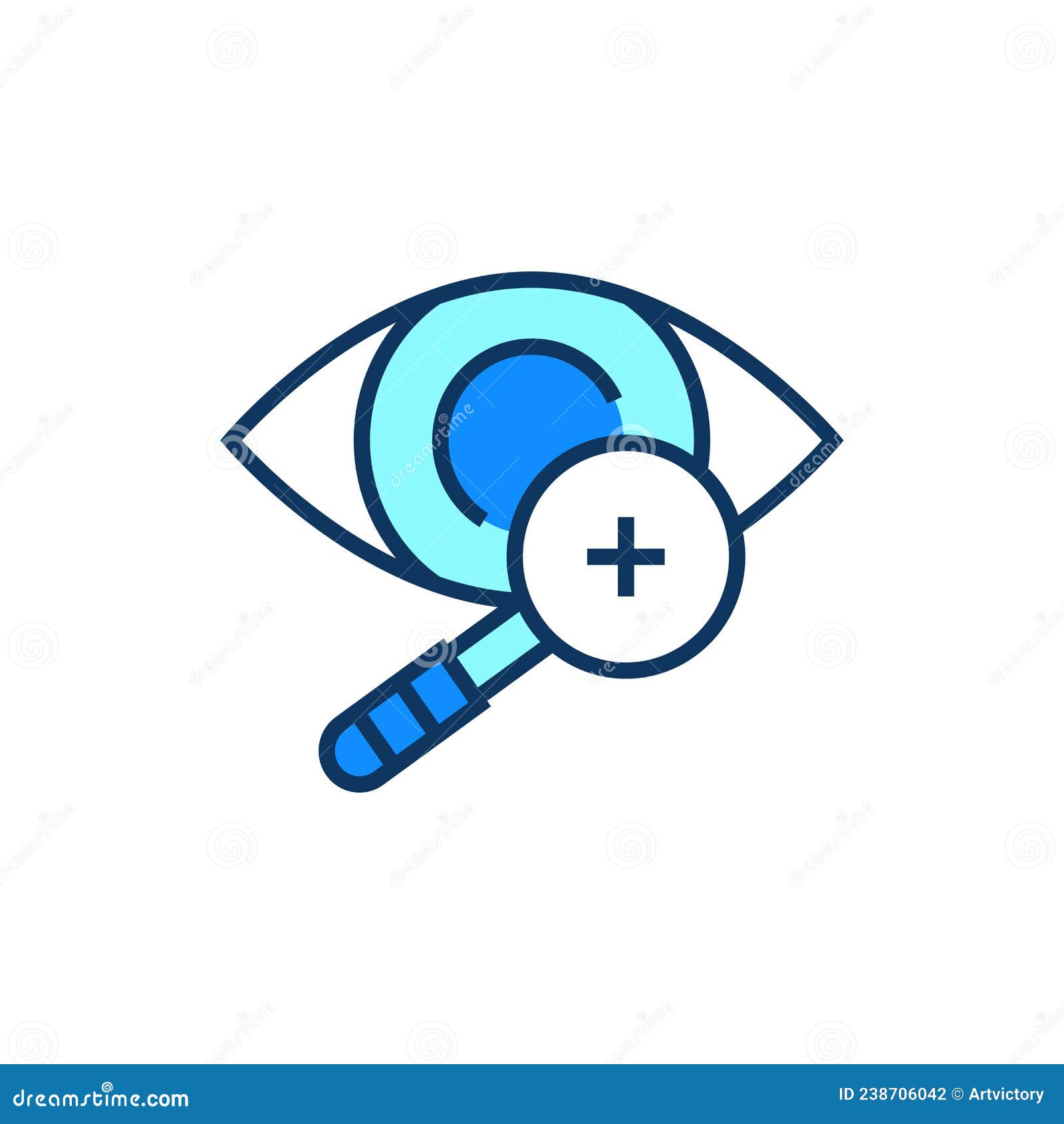 Vision Test Icon. Ophthalmology Vector Illustration Stock Vector ...
