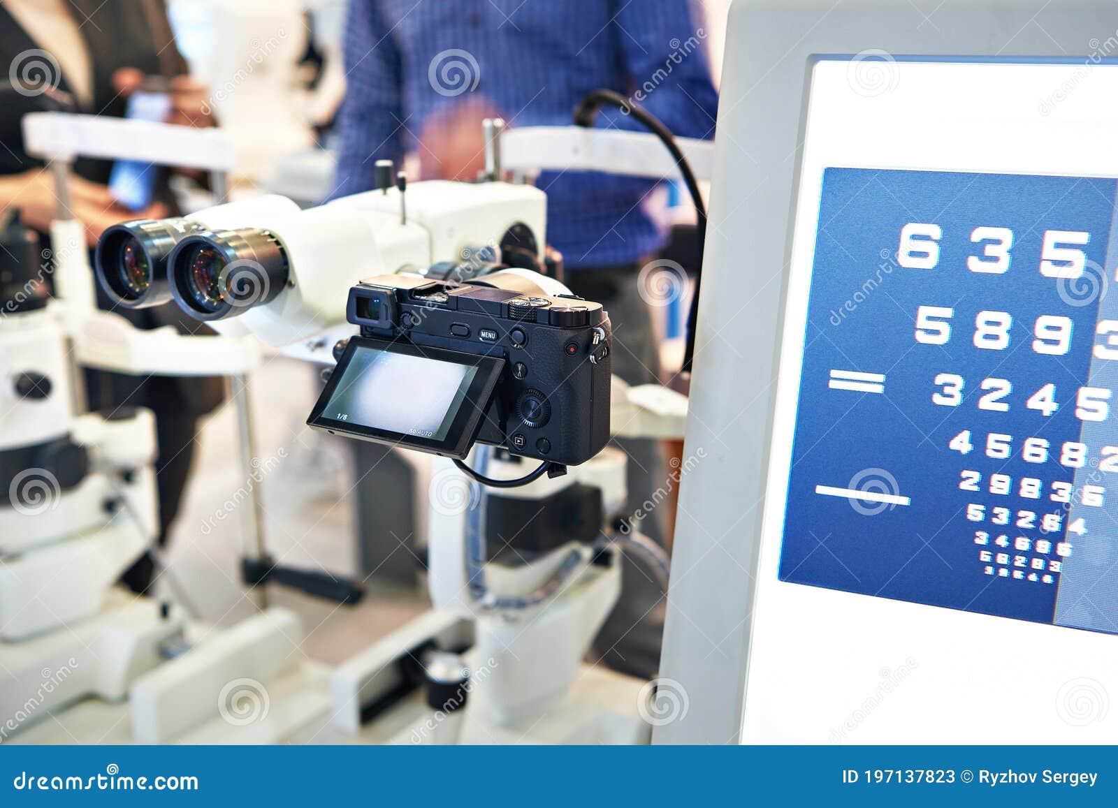 Vision Test System with Camera Stock Image - Image of instrument ...