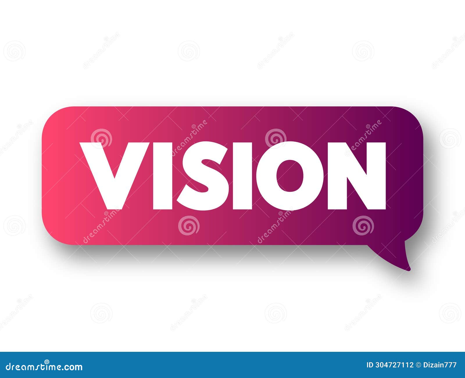 Vision Text Message Bubble, Concept Background Stock Illustration ...