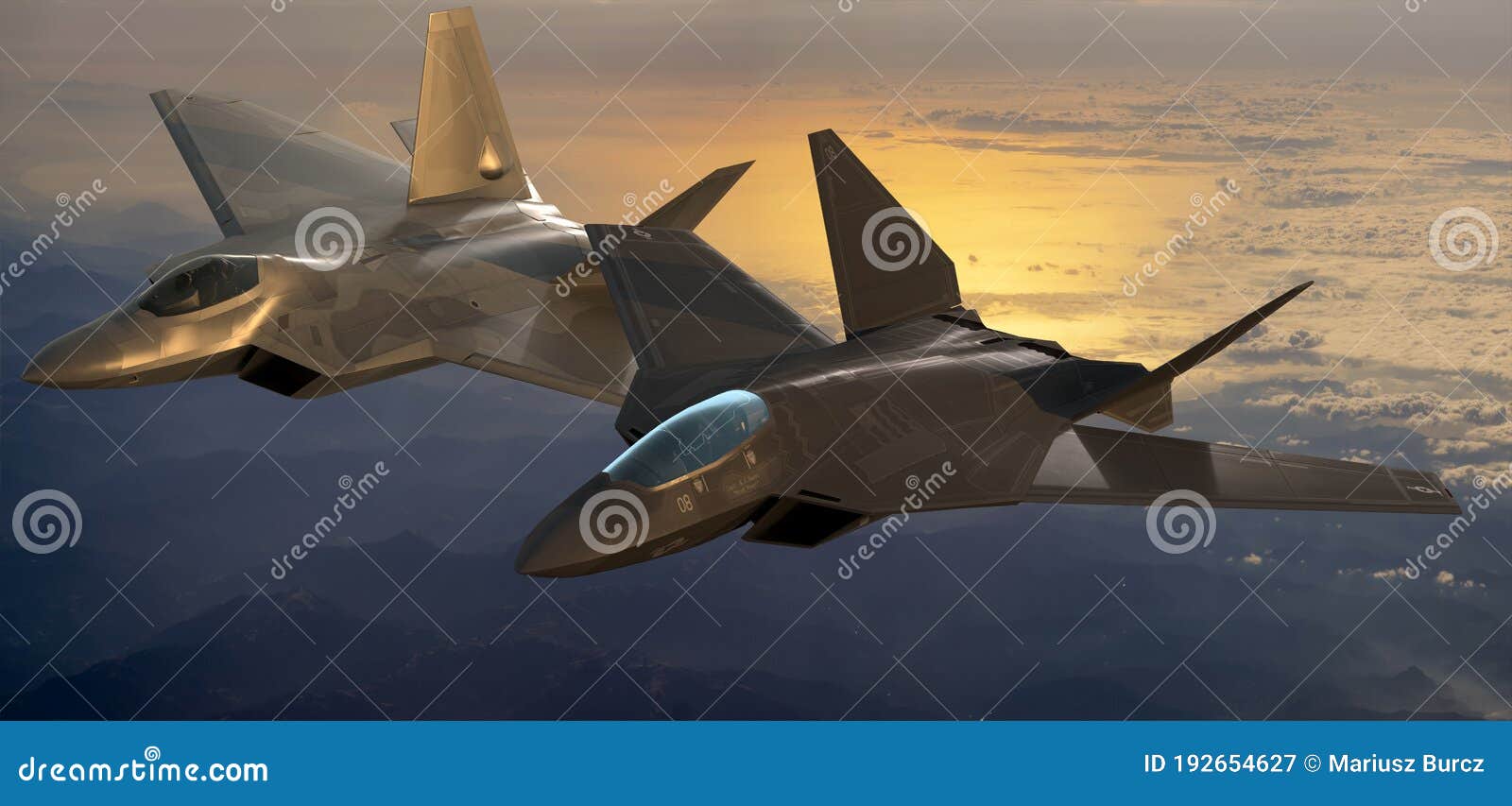 Vision of a 6th Generation Fighter in Formation with the F-22 Raptor of ...