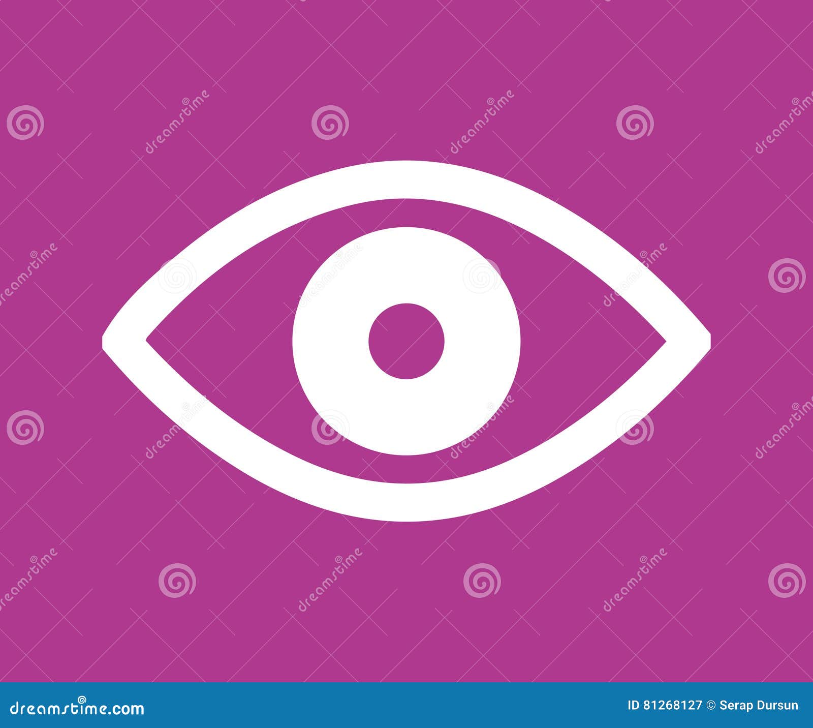 Vision Theme Icon Design stock vector. Illustration of eyesight - 81268127