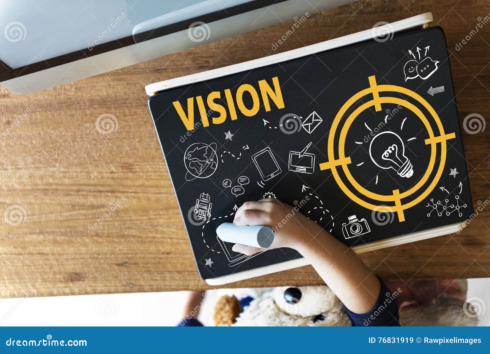 Vision Thinking Progress Invention Design Graphic Concept Stock Image ...