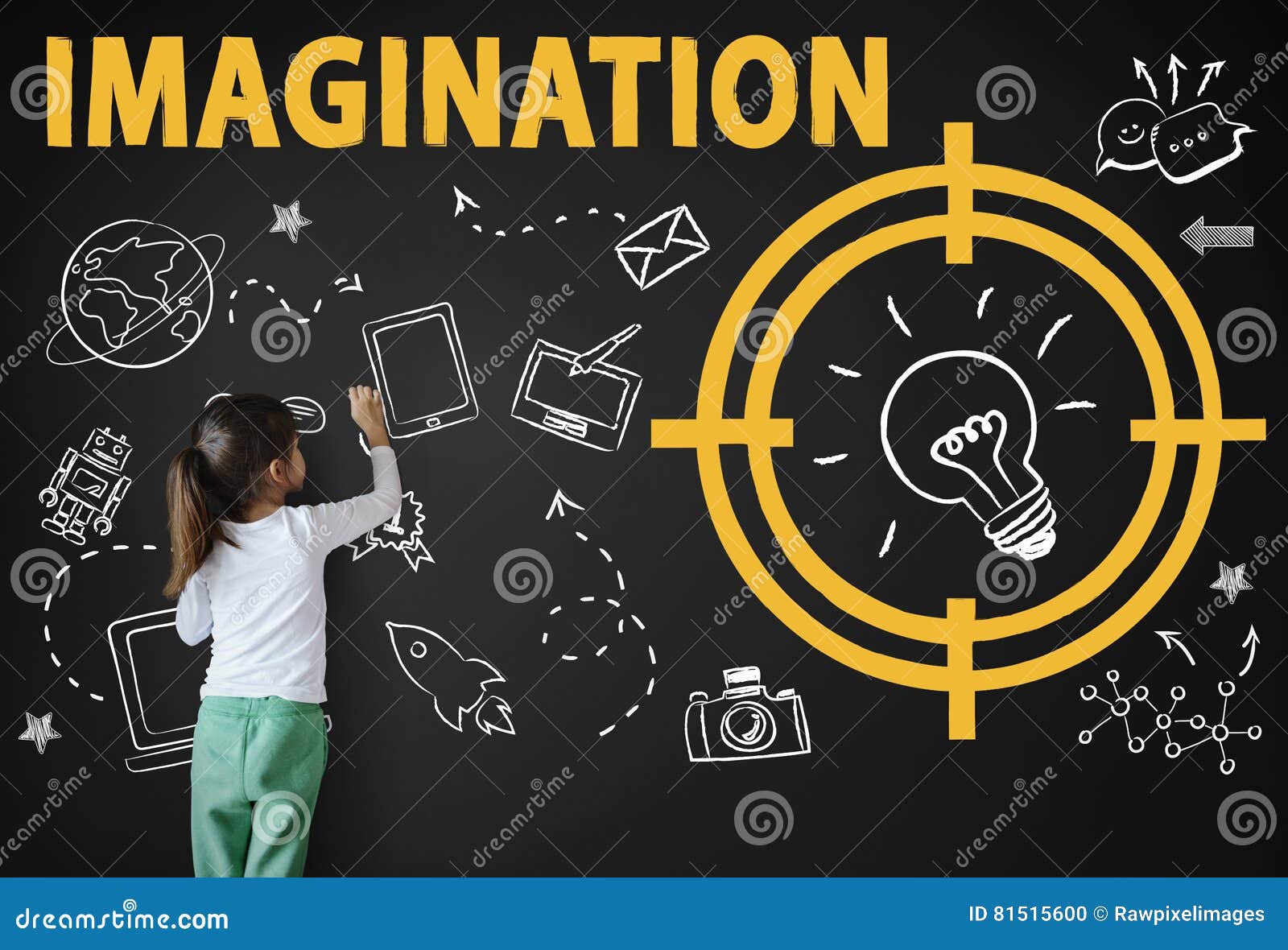 Vision Thinking Progress Invention Design Graphic Concept Stock Photo ...