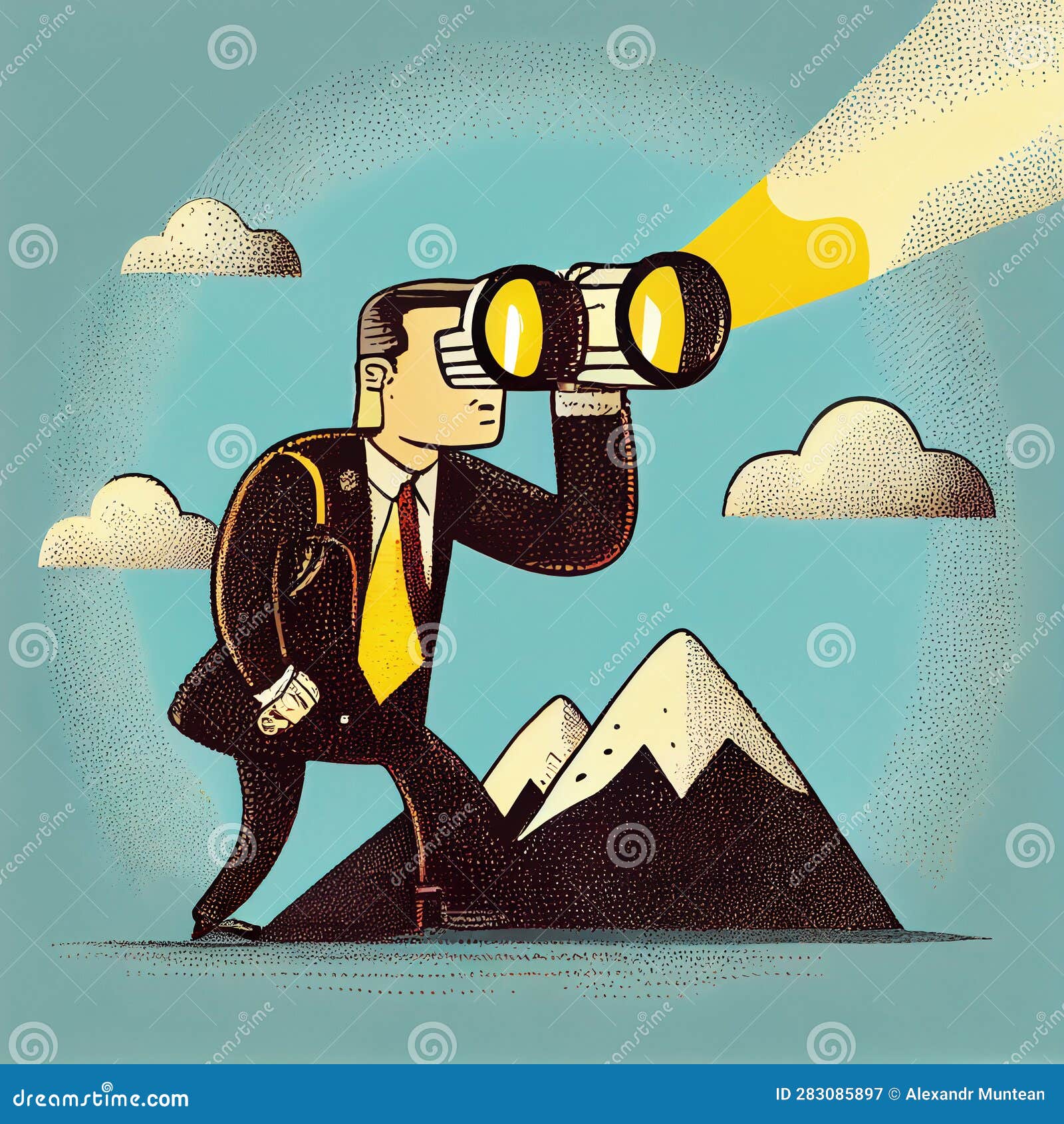 Vision To Discover New Solution or Idea. Stock Illustration ...