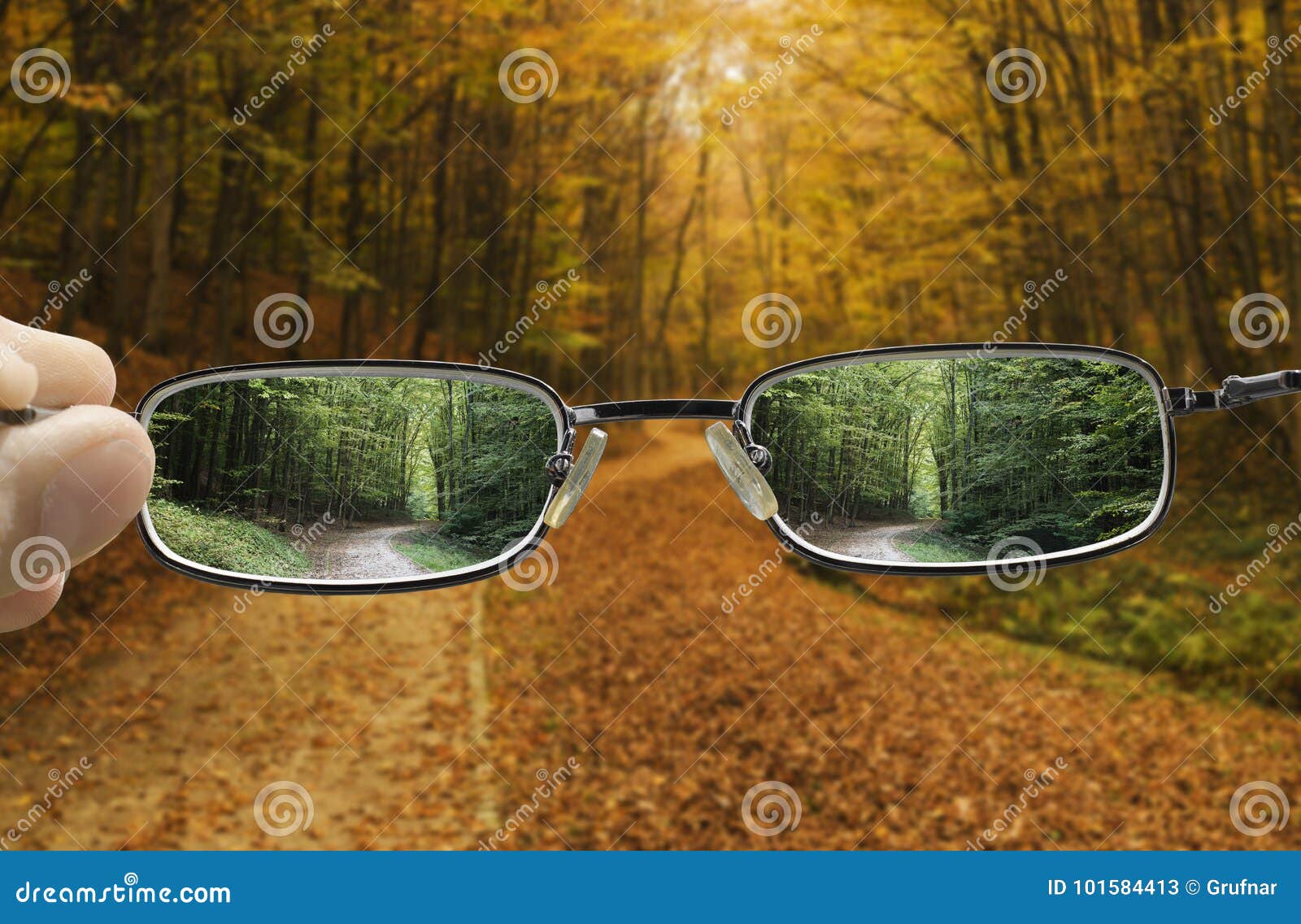Vision of Turning an Autumn into Spring Stock Image - Image of autumn ...