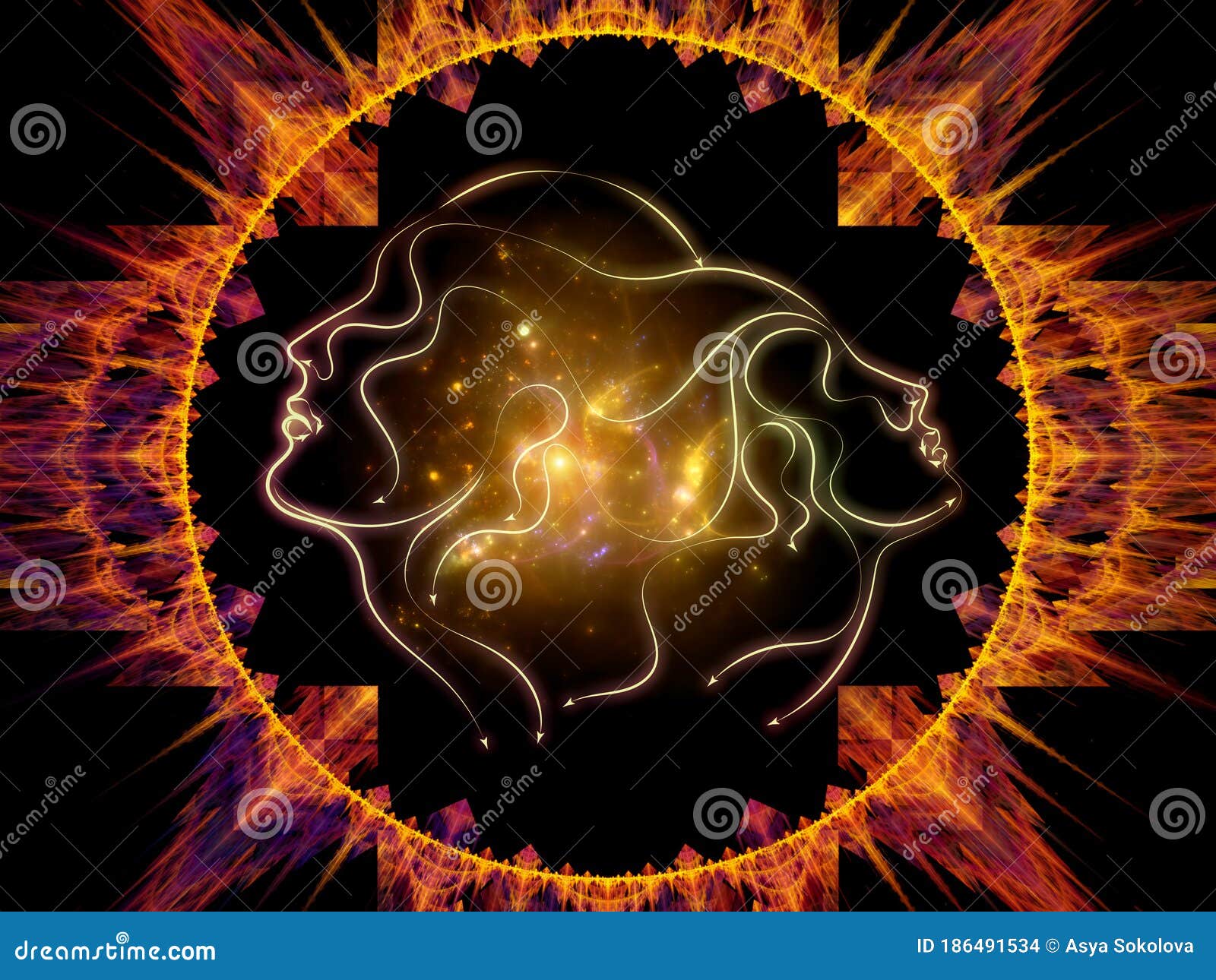 Vision of Unity stock illustration. Illustration of metaphor - 186491534