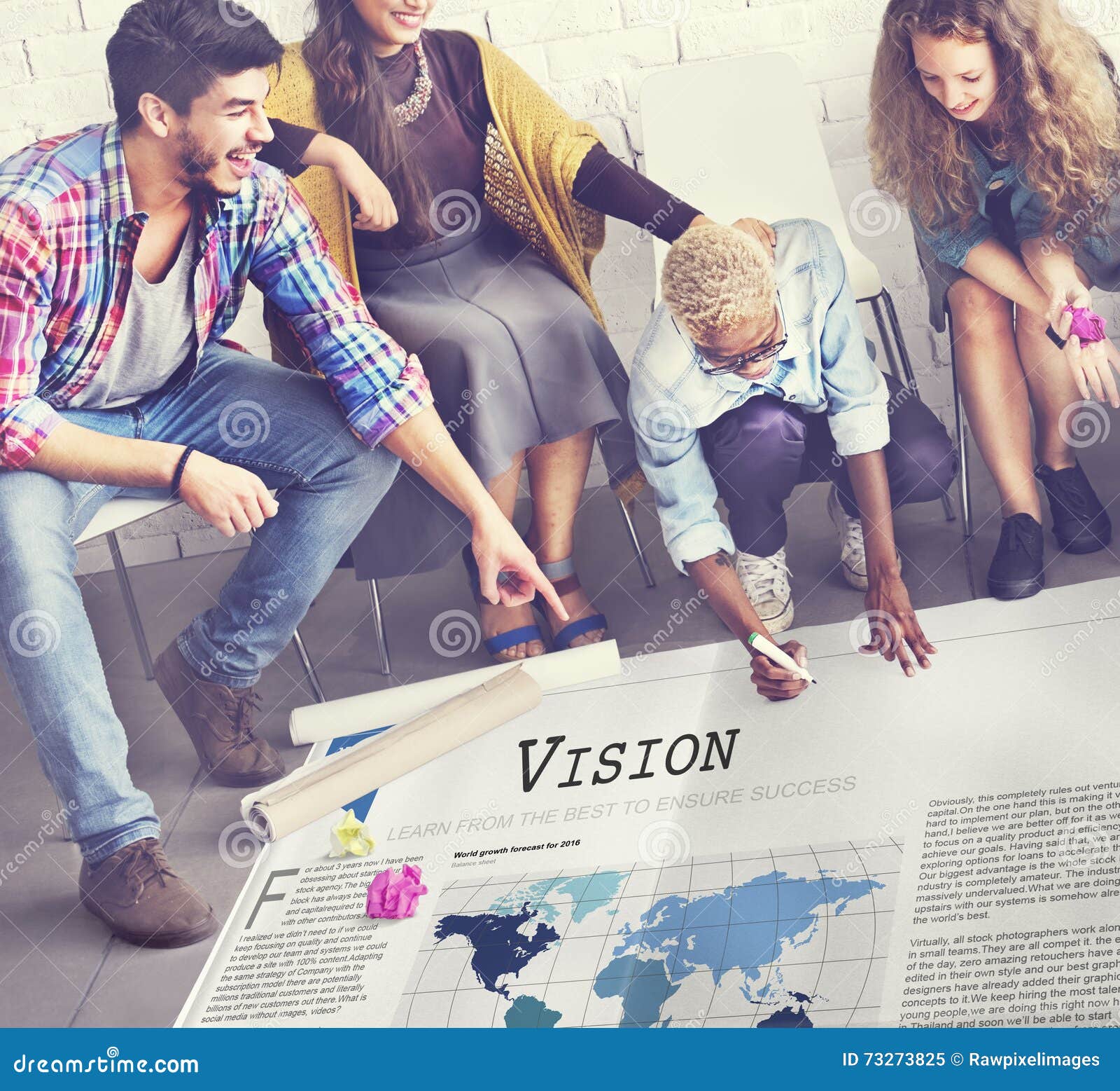 Vision Value Inspiration Motivation Objective Concept Stock Image ...