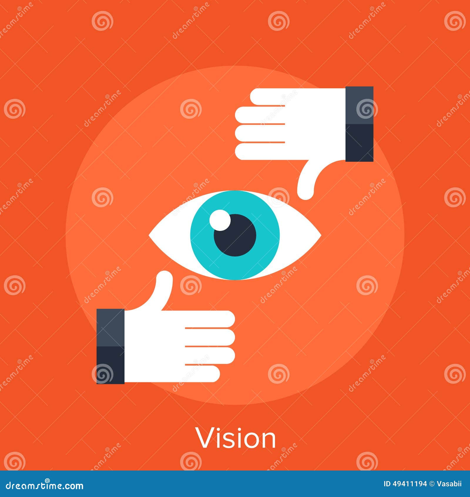 Vision stock vector. Illustration of multimedia, business - 49411194
