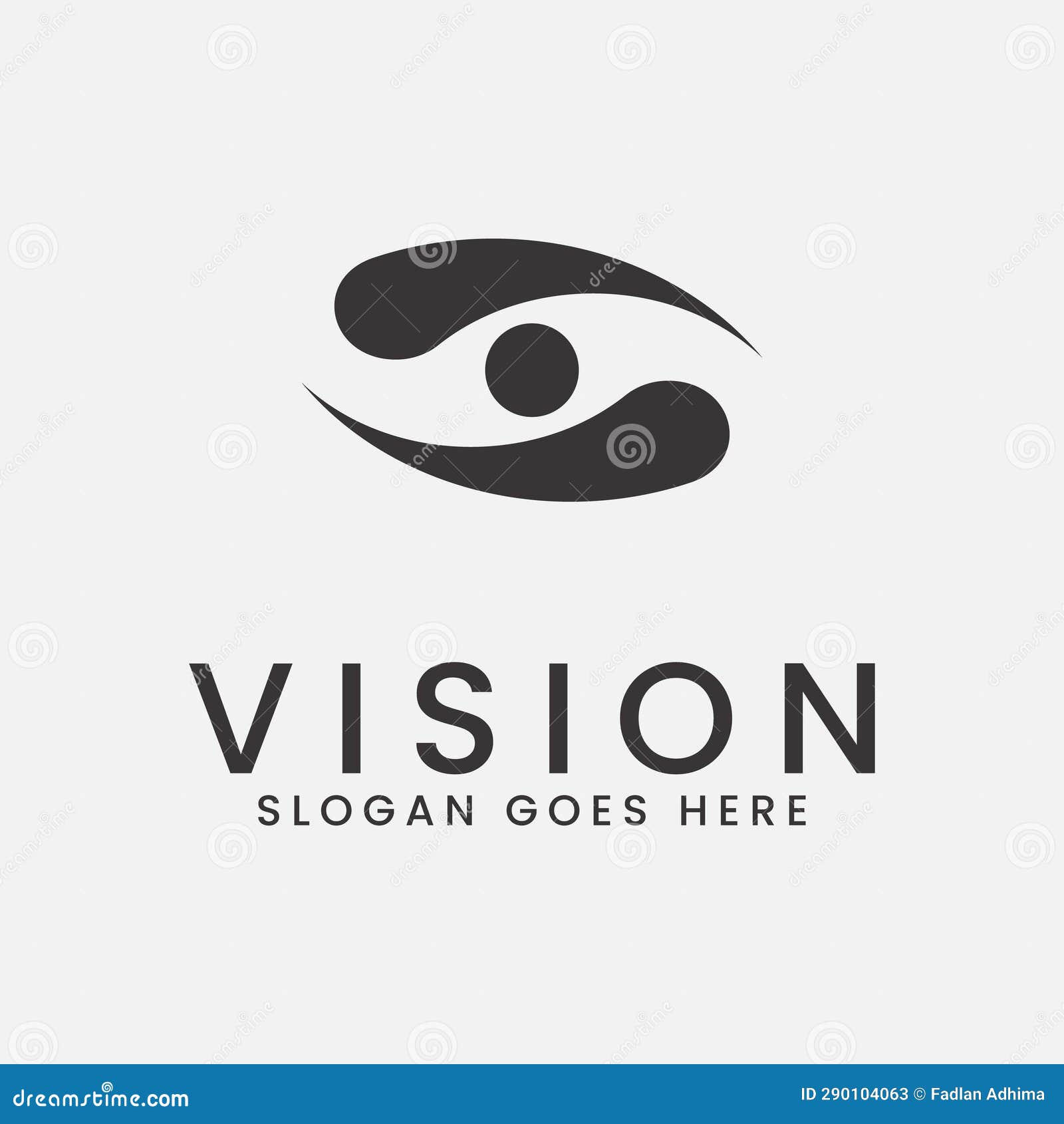 Vision Logo Vector Template Concept Stock Vector - Illustration of ...