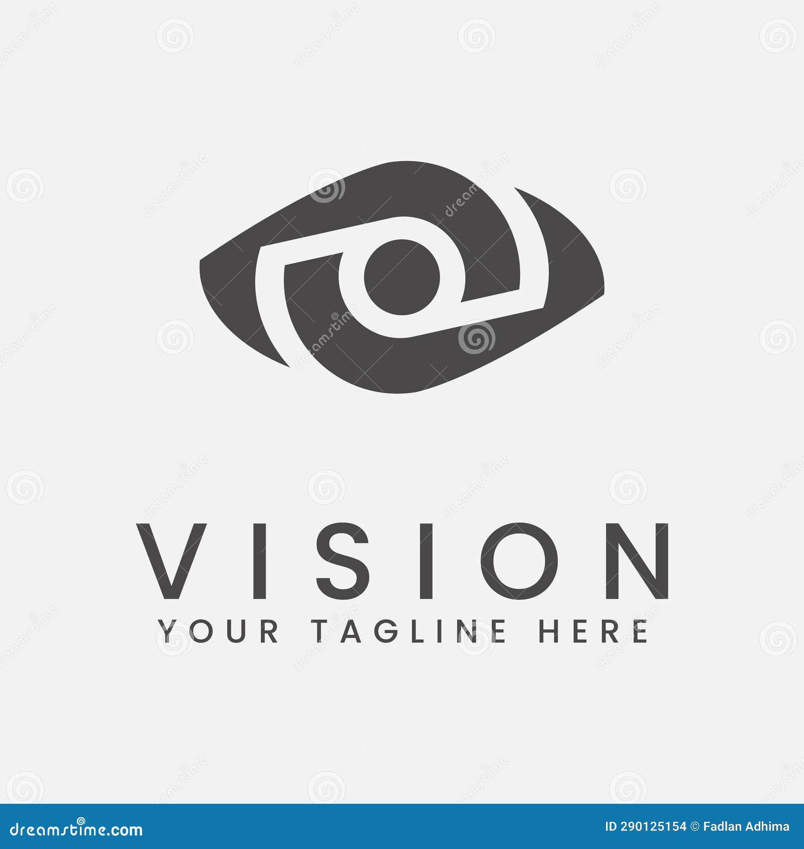 Vision and Eye Logo Template Concept Stock Illustration - Illustration ...