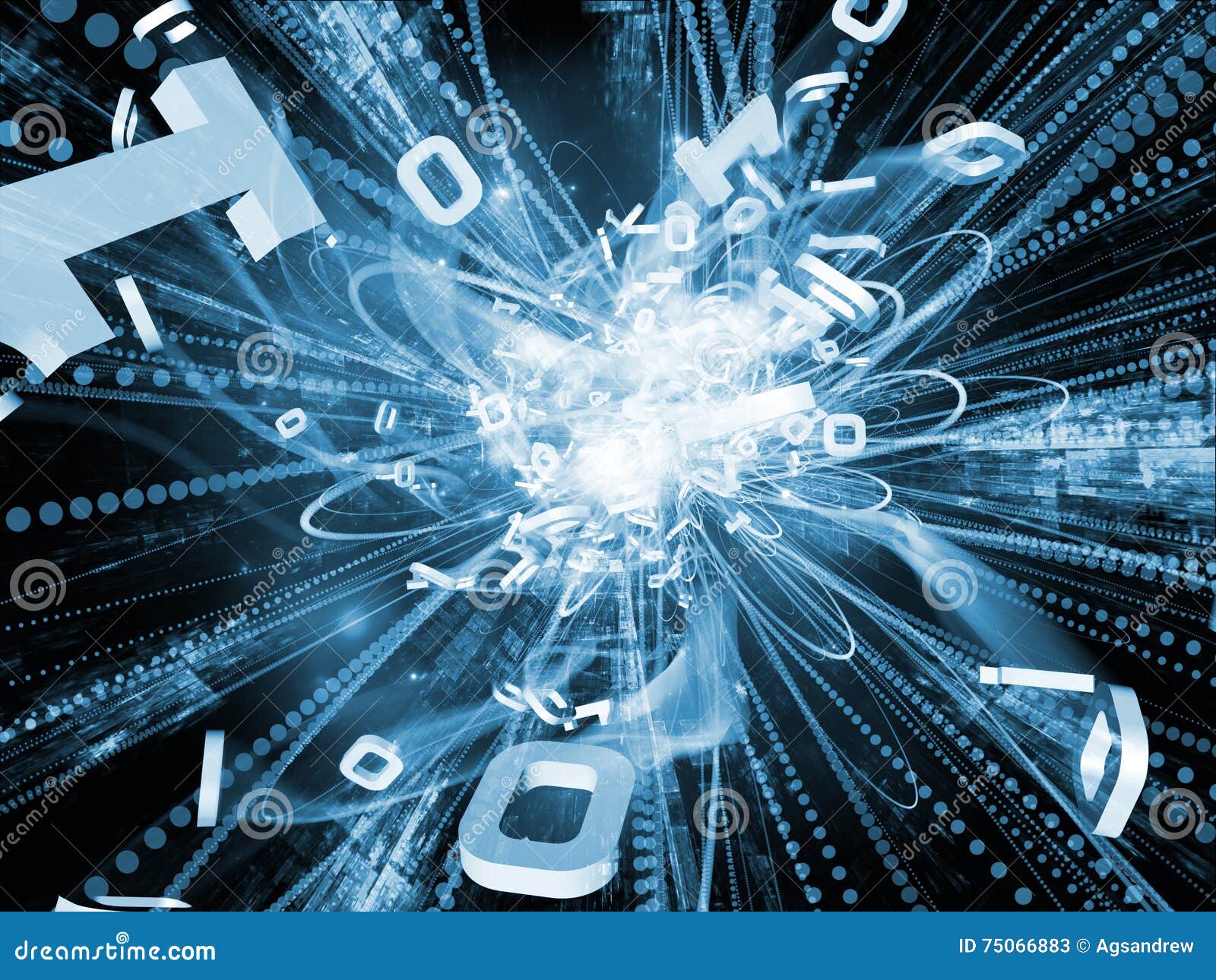 Vision of Wave Particle stock illustration. Illustration of motion ...