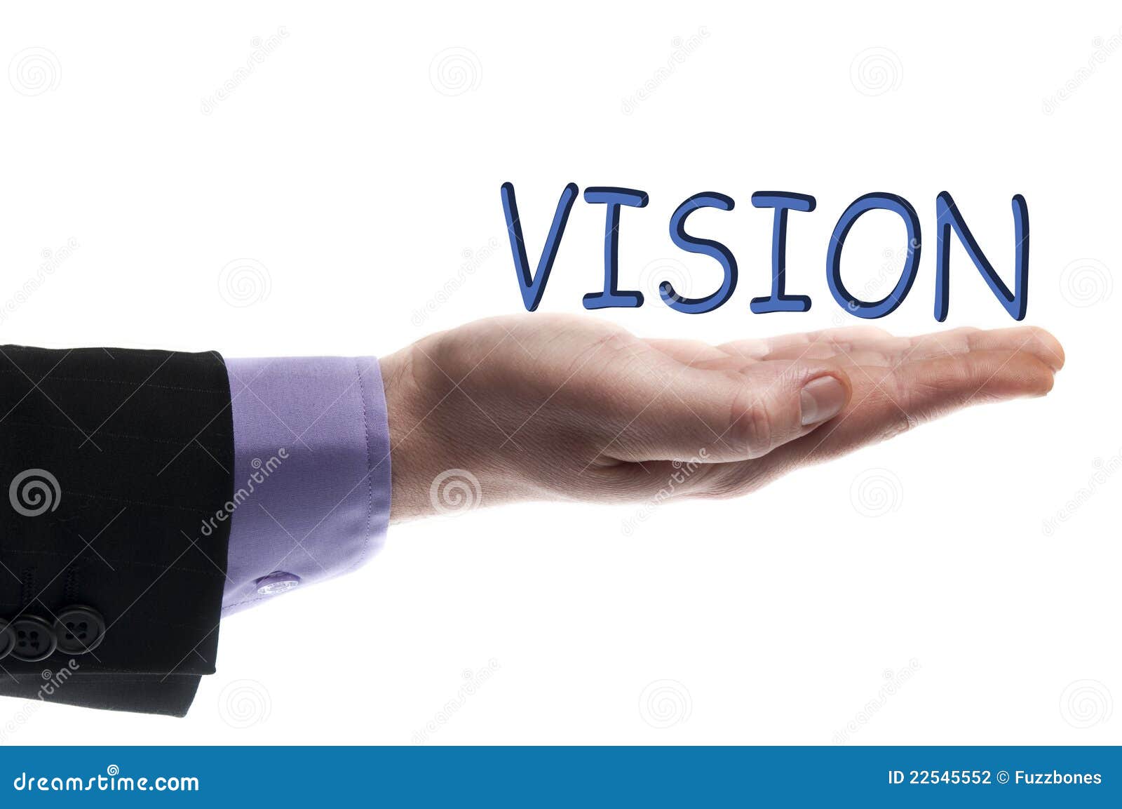 Vision word stock photo. Image of holding, male, presentation - 22545552