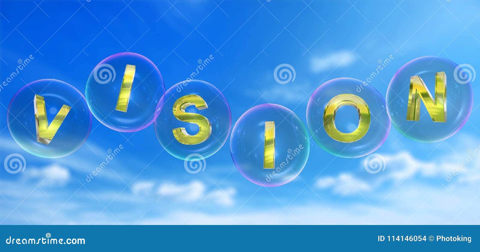 Vision Word Made From Mechanic Alphabet Stock Illustration ...