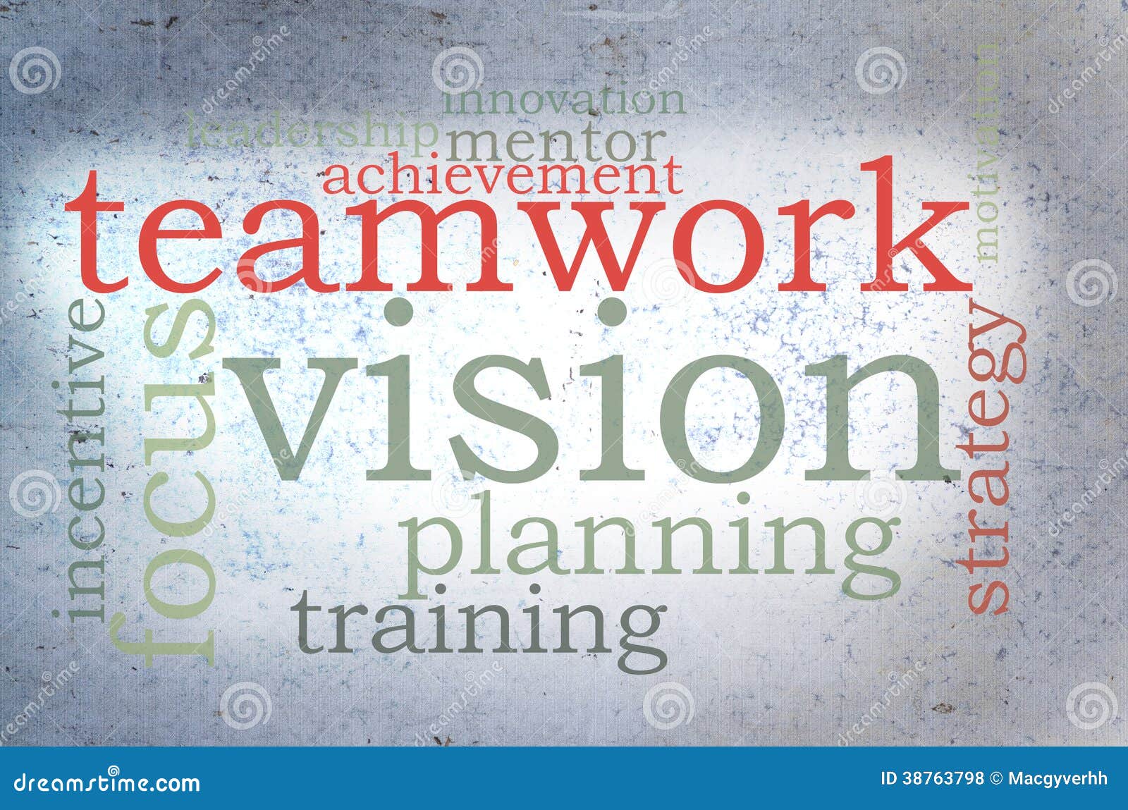 Vision Word Made From Mechanic Alphabet Stock Illustration ...