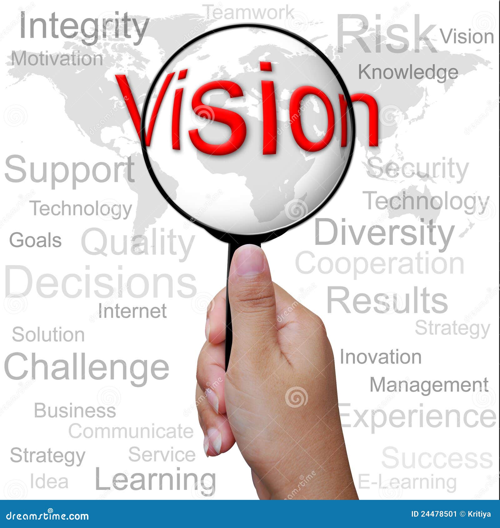 Vision, Word in Magnifying Glass Stock Image - Image of concept ... Vision, Word in Magnifying Glass Stock Image - Image of concept ...