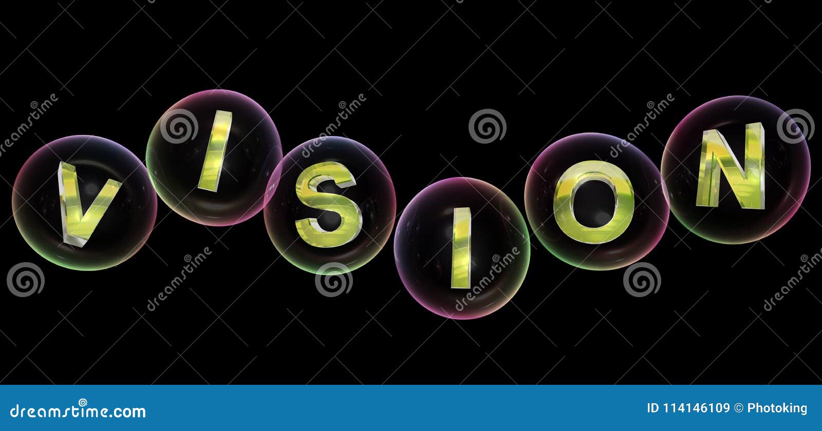 Vision Word Made From Mechanic Alphabet Stock Illustration ...