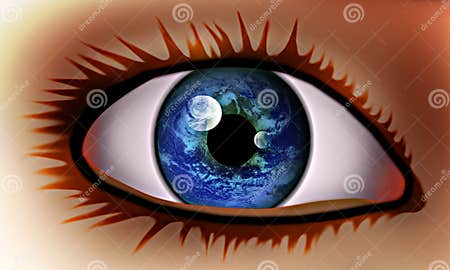 The vision in the world. stock illustration. Illustration of ...