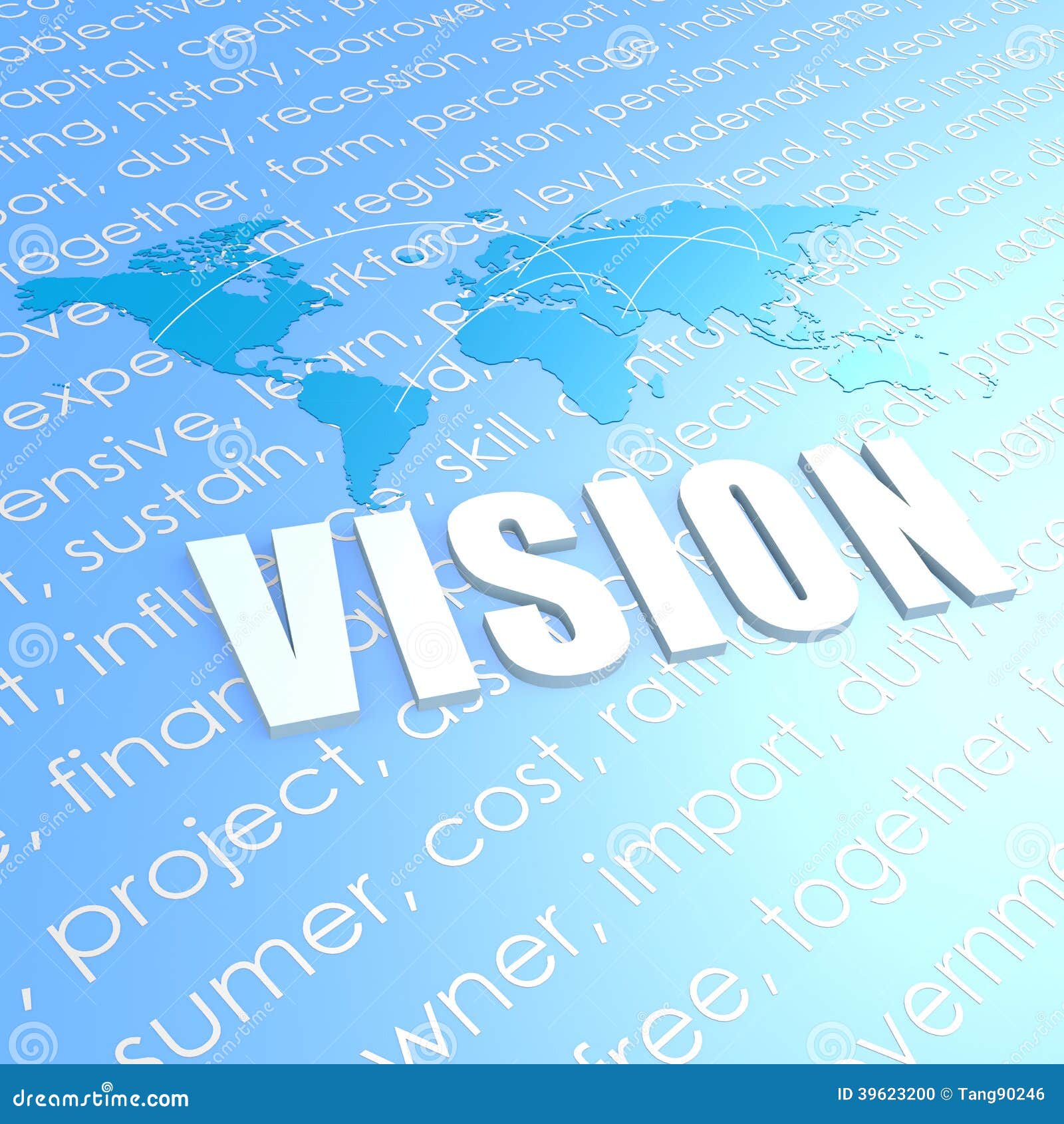 Vision World Map Royalty-Free Stock Image | CartoonDealer.com #39623200