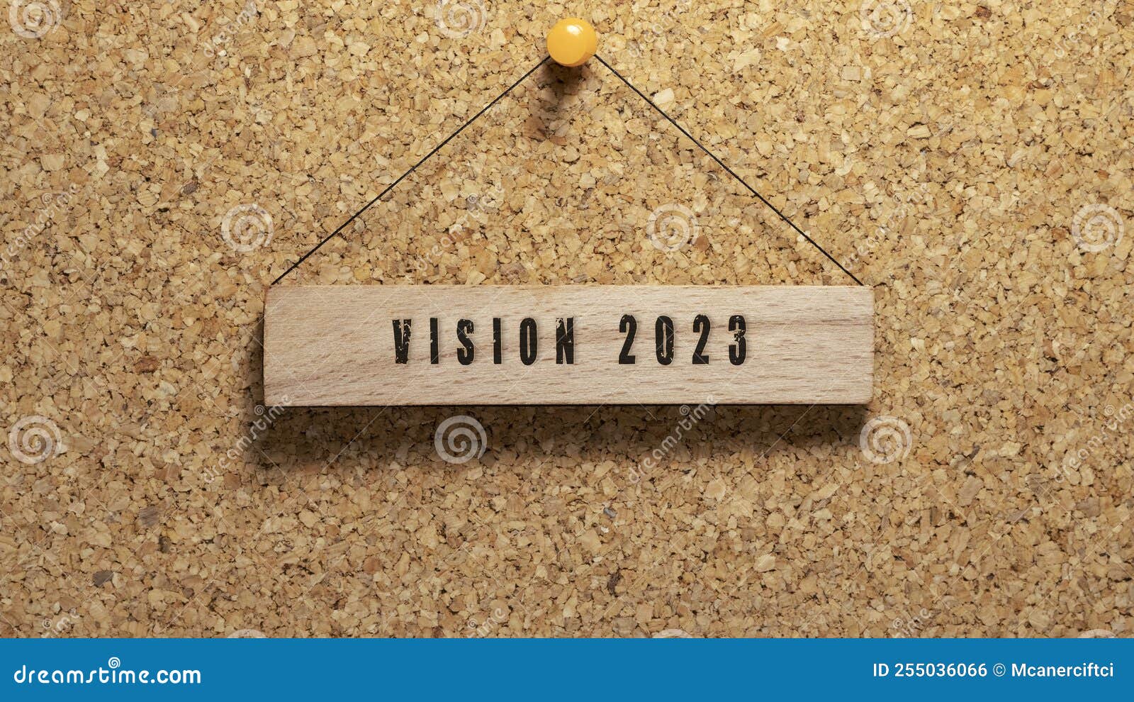 Vision 2023 Written on Wooden Surface. Wooden Concept Stock Photo ...