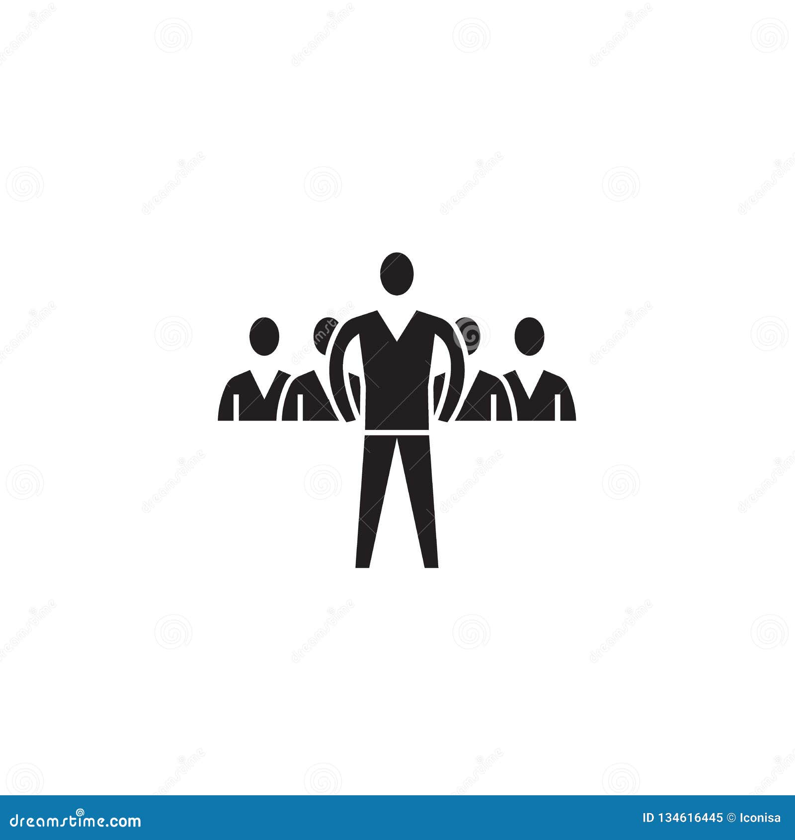 Visionary Black Vector Concept Icon. Visionary Flat Illustration, Sign ...