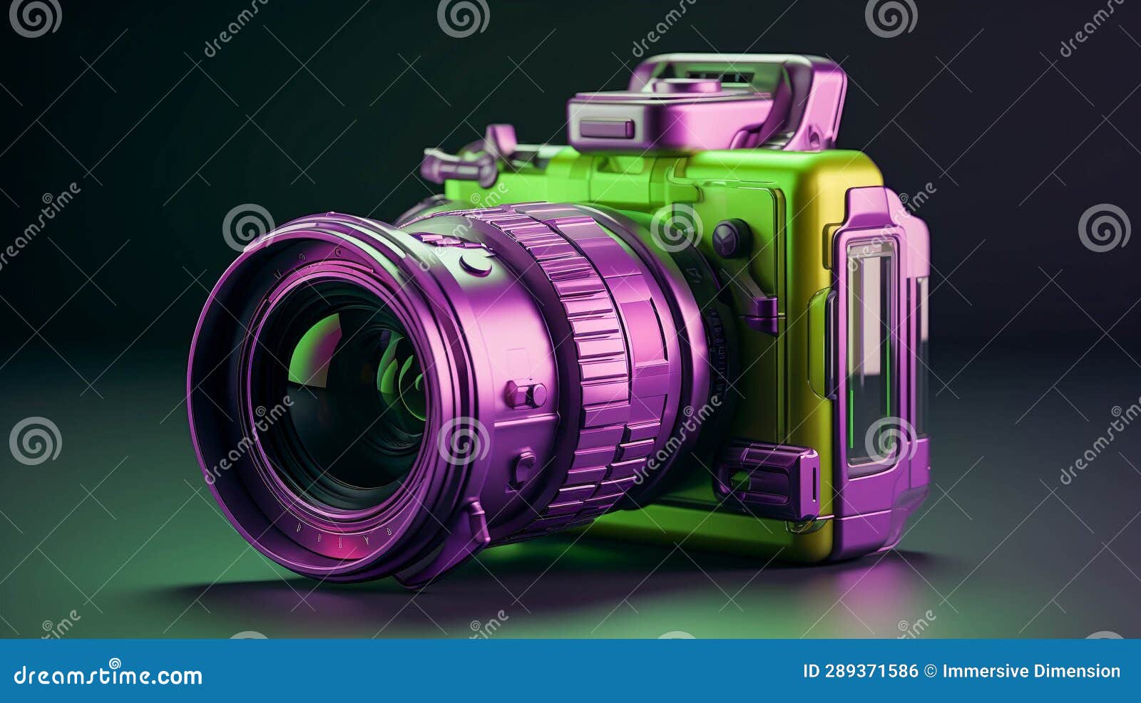 Visionary 3D Sci-Fi Video Camera. Macro Photography Of Sci-Fi Video ...