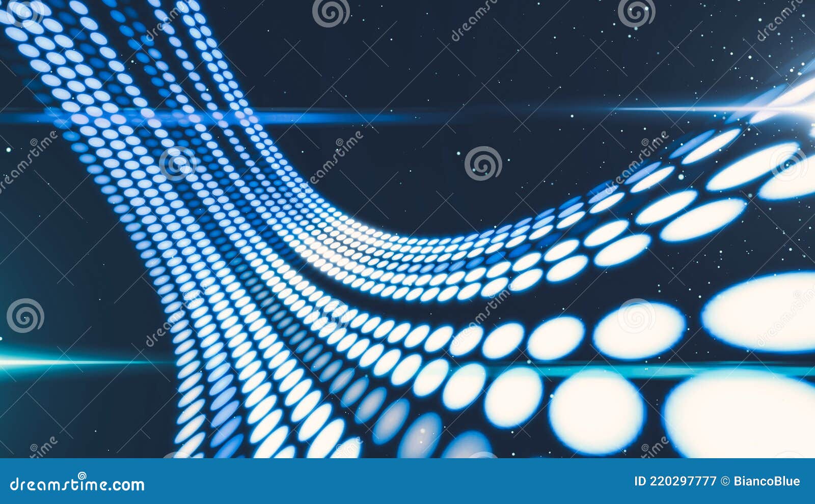 Visionary Data Flow and Transfer on Cyber Space Stock Illustration ...