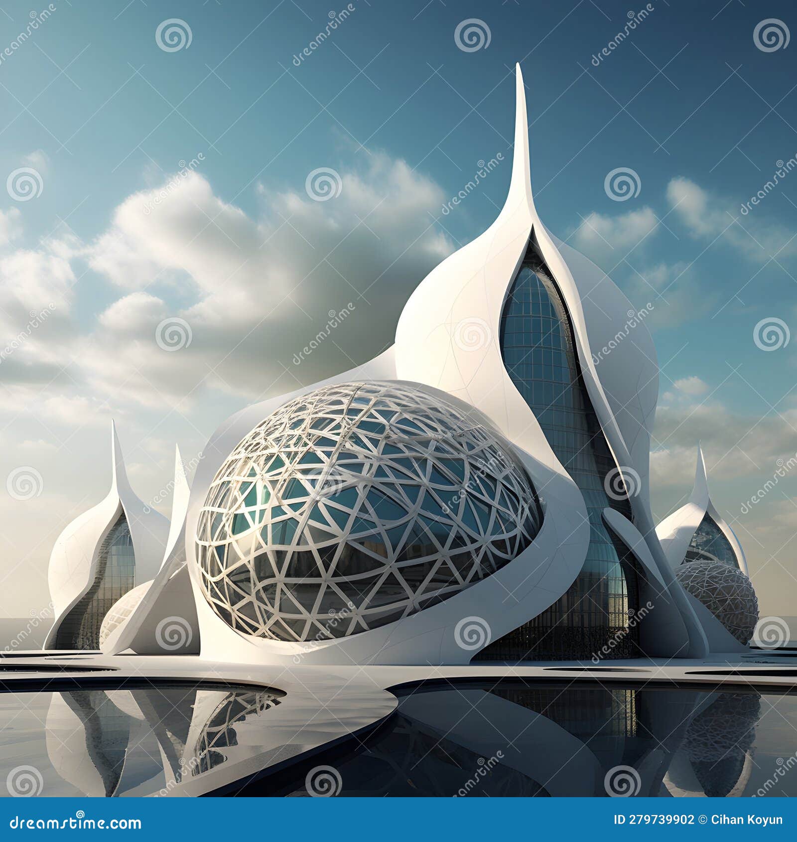 Visionary Design, a Striking 3d Render of a Building in a Blue Sky with ...