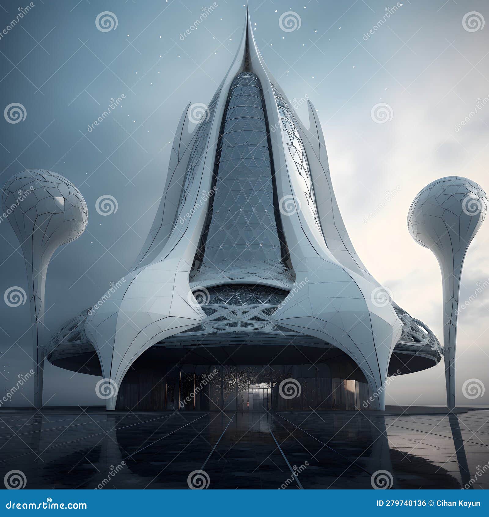 Visionary Design, a Striking 3d Render of a Building in a Blue Sky with ...