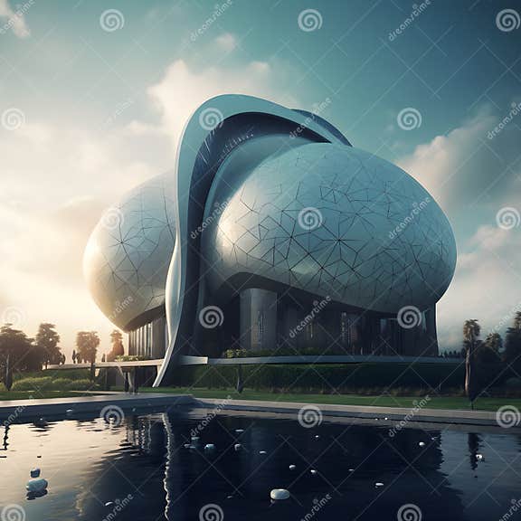 Visionary Design, a Striking 3d Render of a Building in a Blue Sky with ...